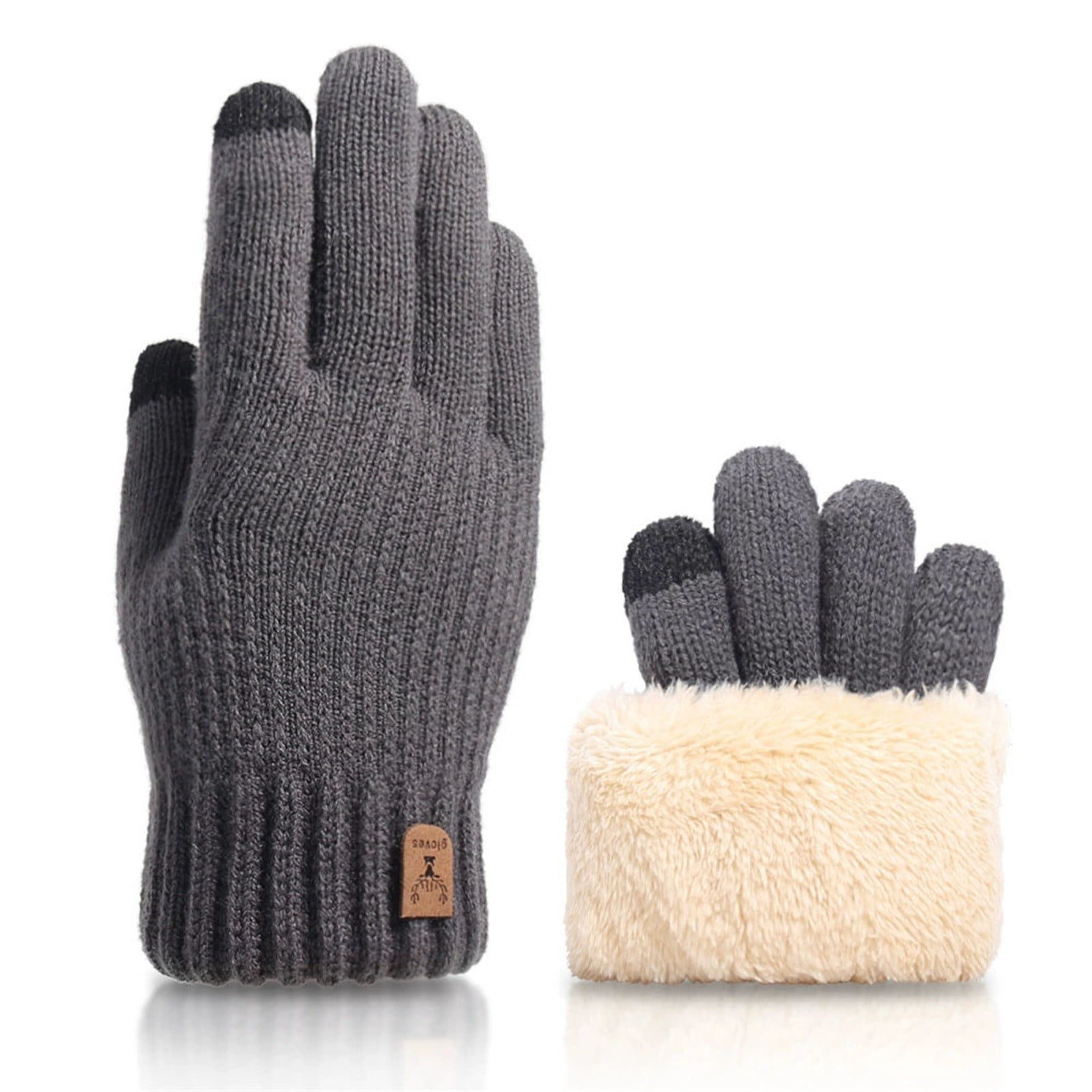 CYSFASHION Mittens for Women Wool Lined Upgraded Soft Lightweight Cold ...