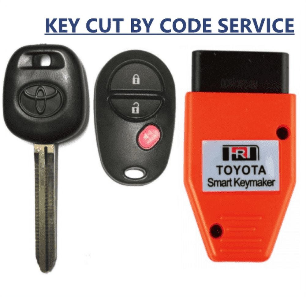 CYT BY CODE + Toyota Transponder Chip Key 44D Dot + 3B Remote ...