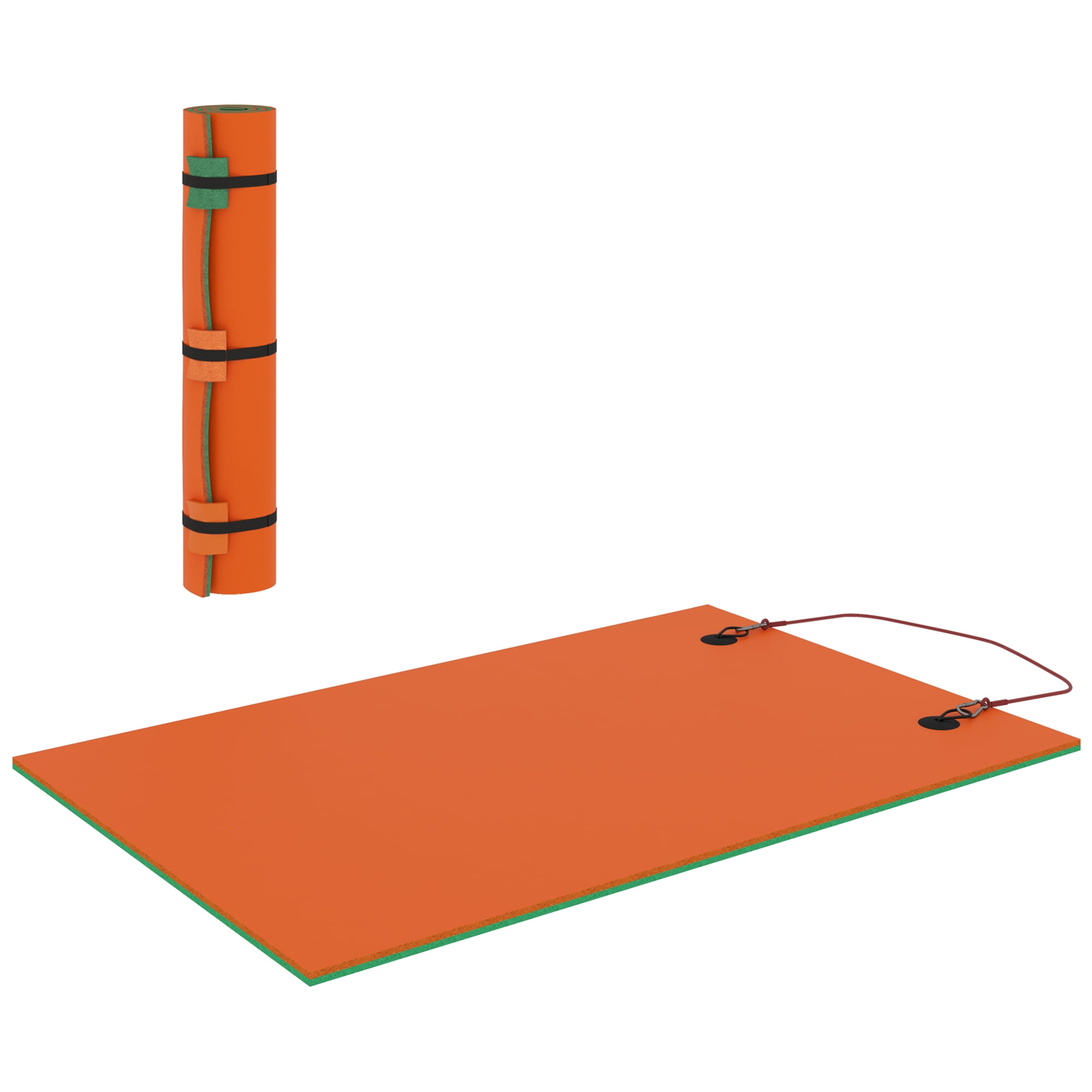 CYTROP 9' x 6' Lily Pad Floating Mat for Lake, 3-Layer Tear-Resistant ...