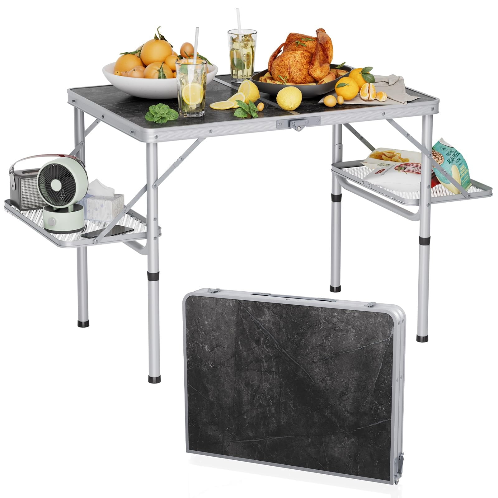 CYTROP Folding Camping Table 3ft, Folding Picnic Table, Camp Tables ...