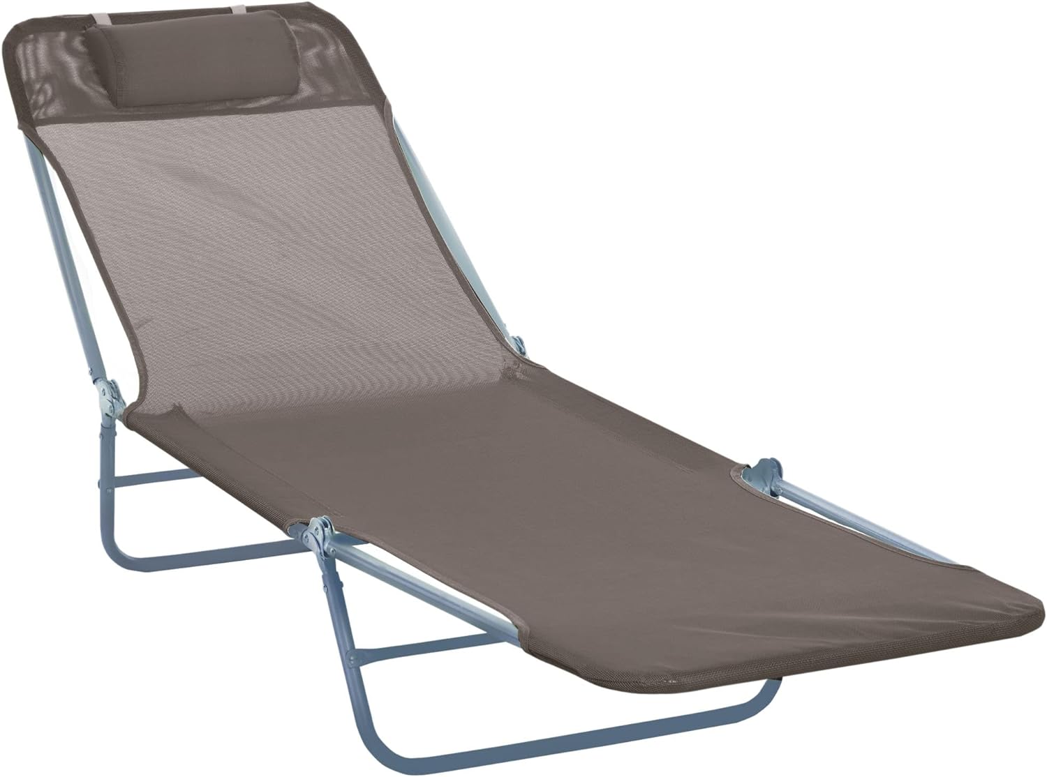 CYTROP Folding Chaise Lounge Chair, Pool Sun Tanning Chair, Outdoor ...