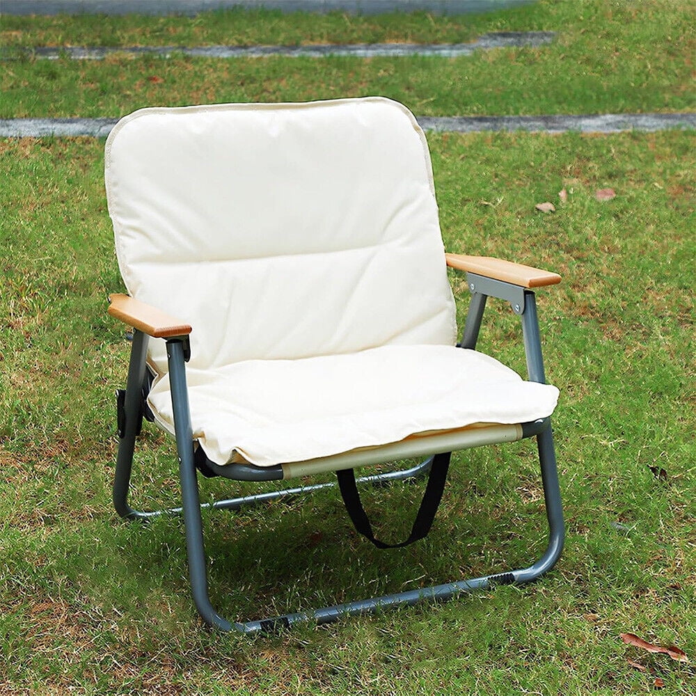 CYTROP Folding Seat Camping Chair, Portable Loveseat Camp Chair ...