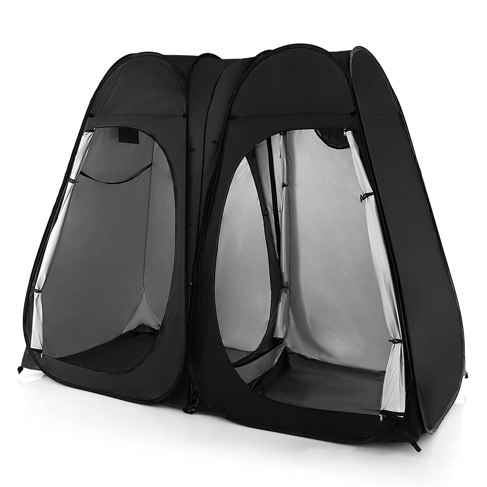 CYTROP Pop Up Shower Tent - Portable Privacy 2 Room Changing Tent, 7 ...