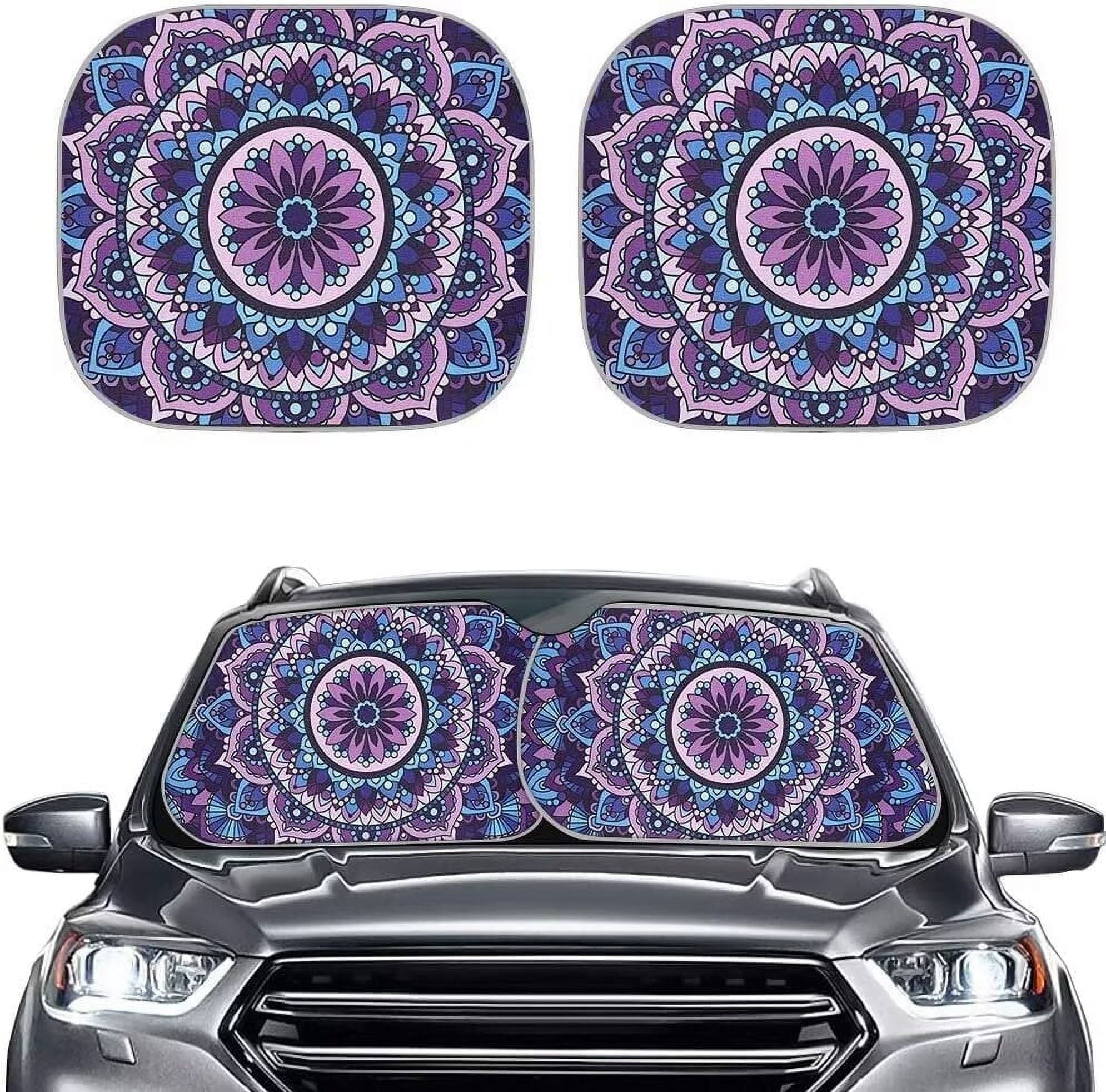 CYU SHOP UV Protection Automotive Window Shades, TAB Purple, 28.5"x 25. ...