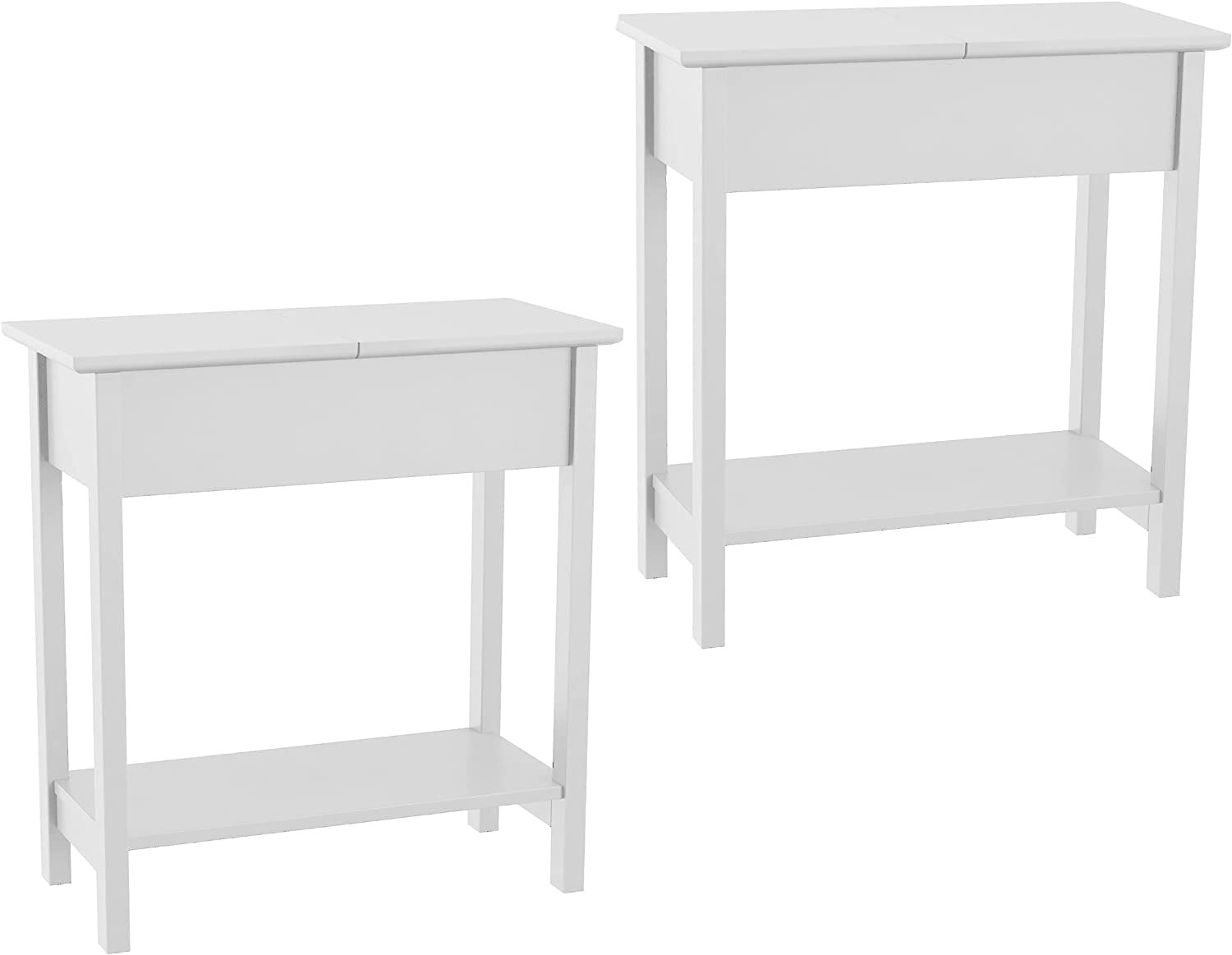 CYUIBIPO Lavish Flip Top Console Table \u2013 White End Tables with ...