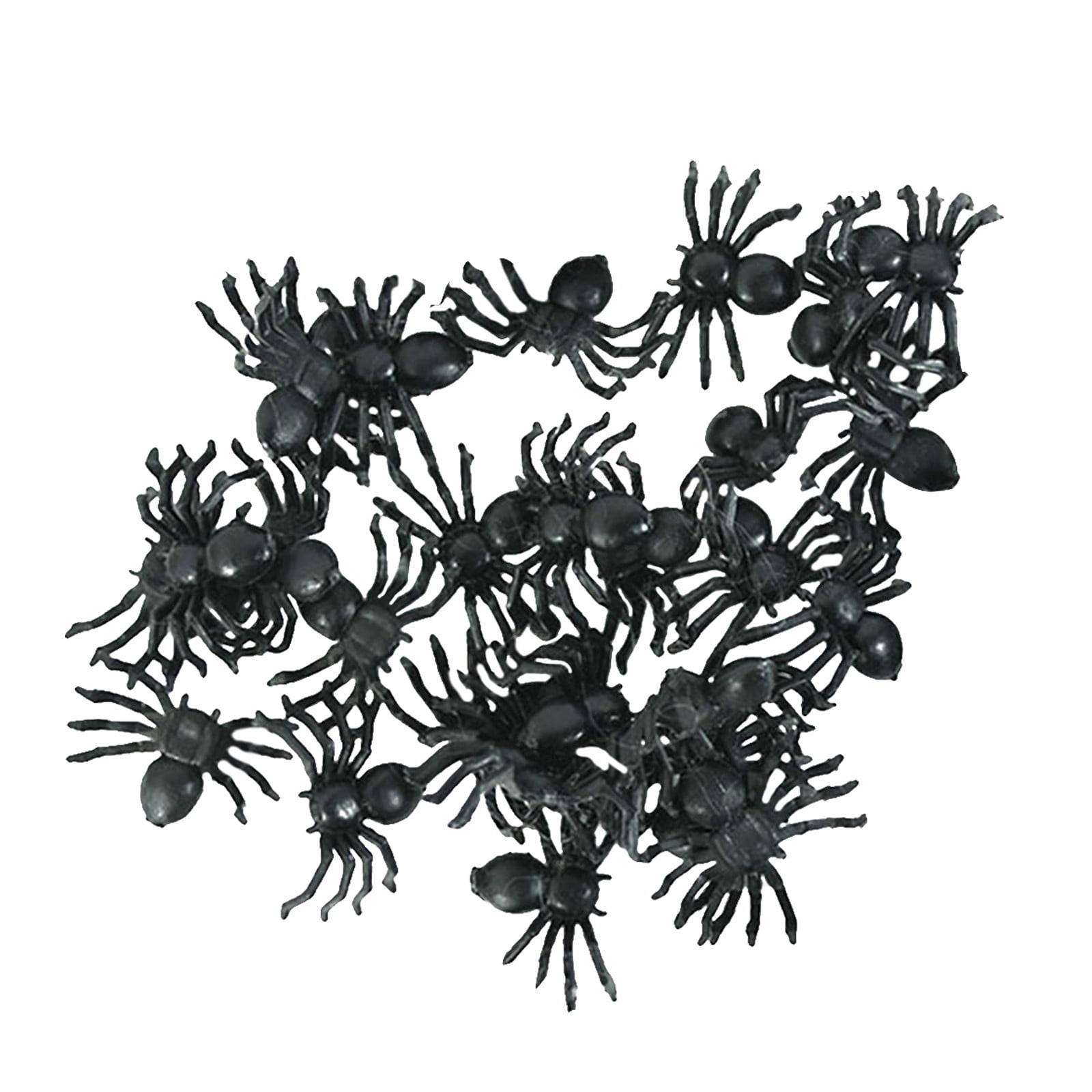 CYXLFZH Desktop Ornament 20PCS Simulation Halloween Decoration Plastic Black Spide Luminous ...