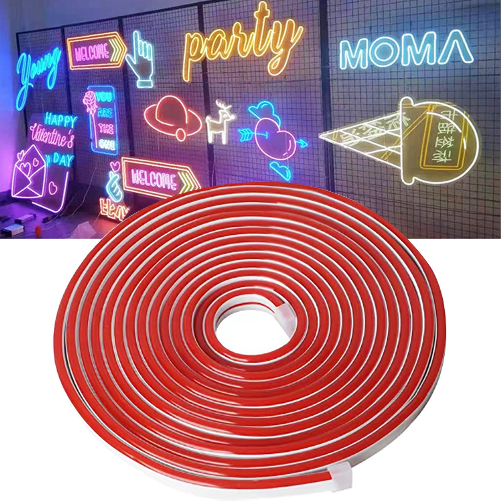 CYXLFZH Rope Light 12V LED Strip Lights Silicone Rope Light For Indoor ...