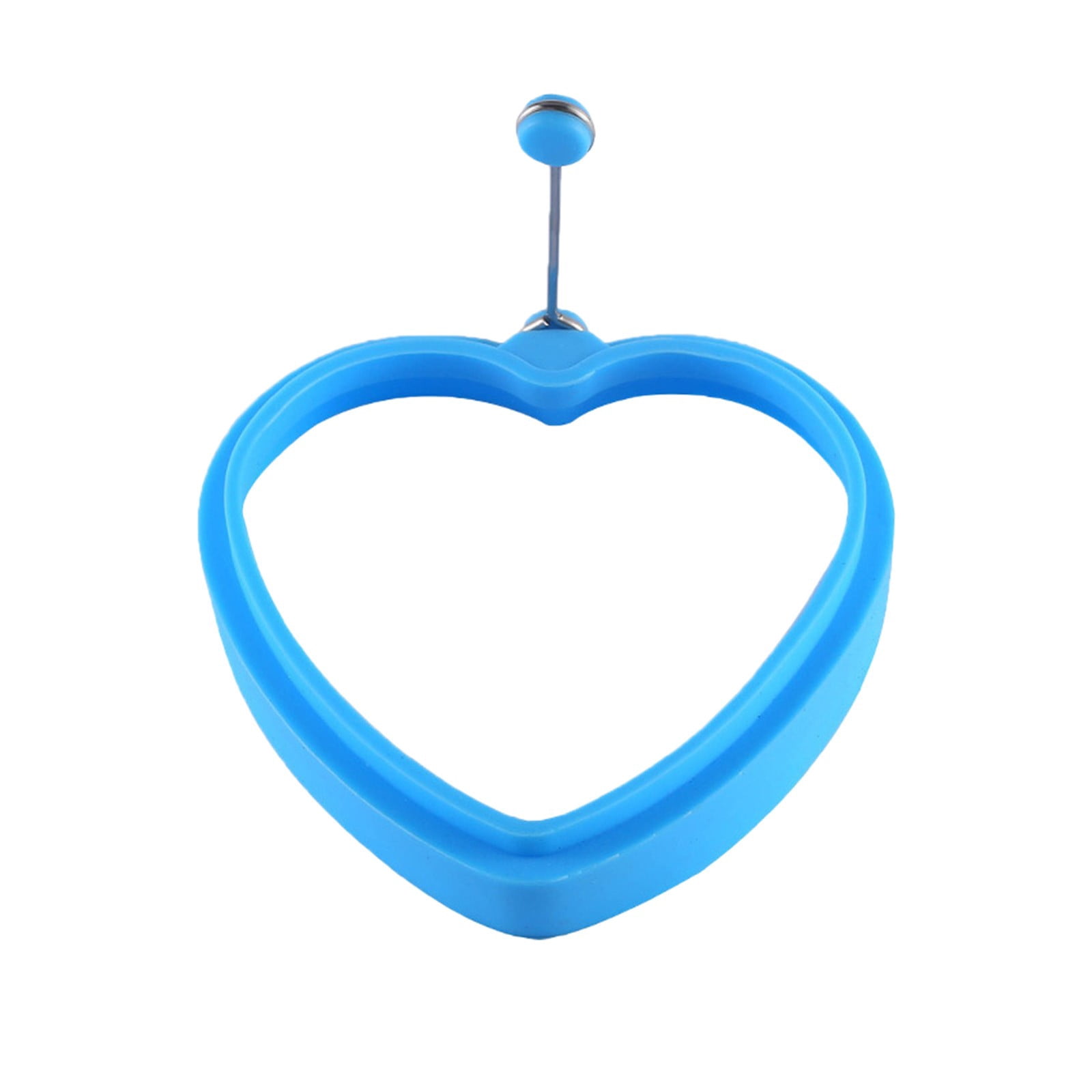 CYXLFZH Silicone Heart-shaped Circular Ring Frying Mold With Handle For ...