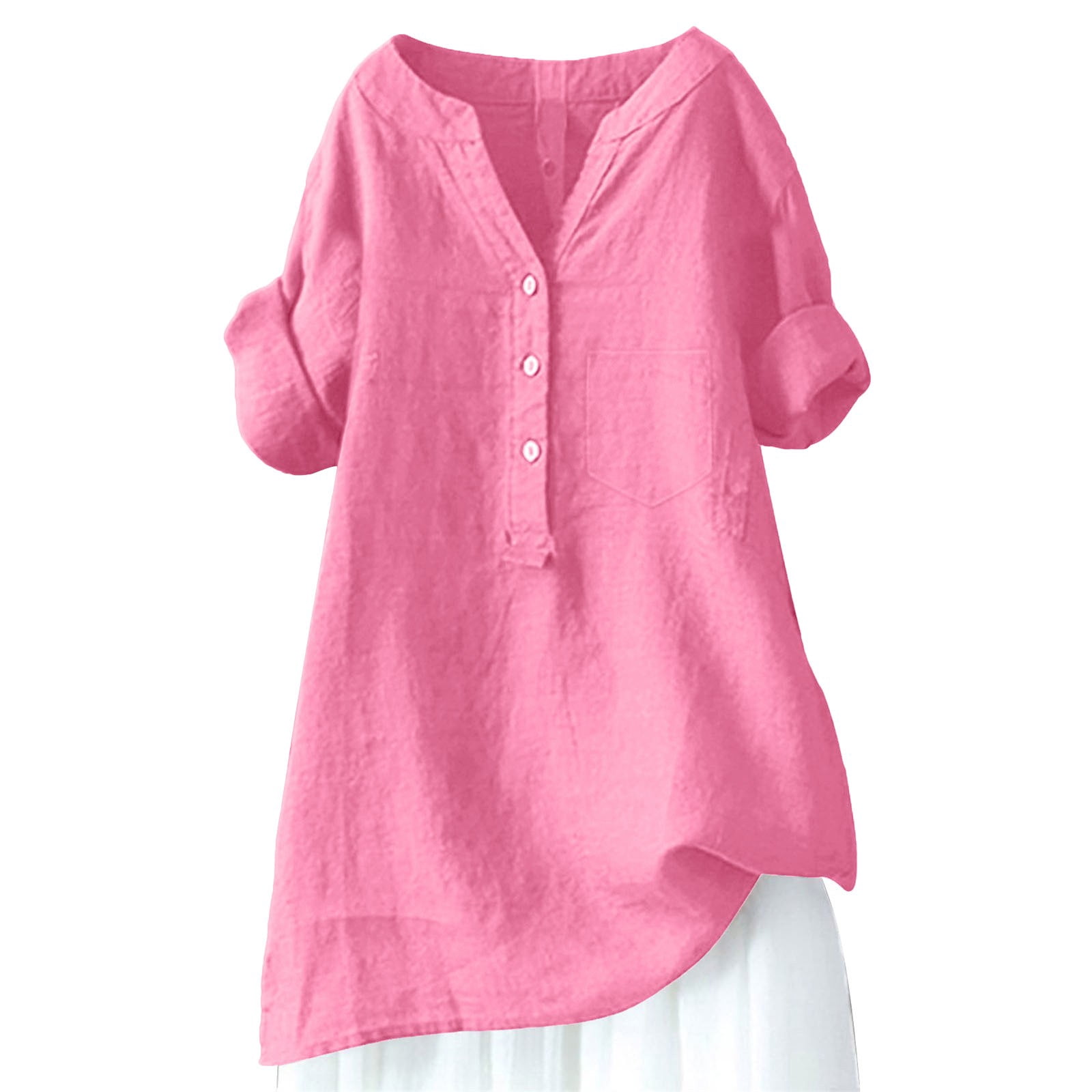 CYYOLLPF Embroidered Tops for Women Gauze Shirts Casual Beach Flowy Top ...