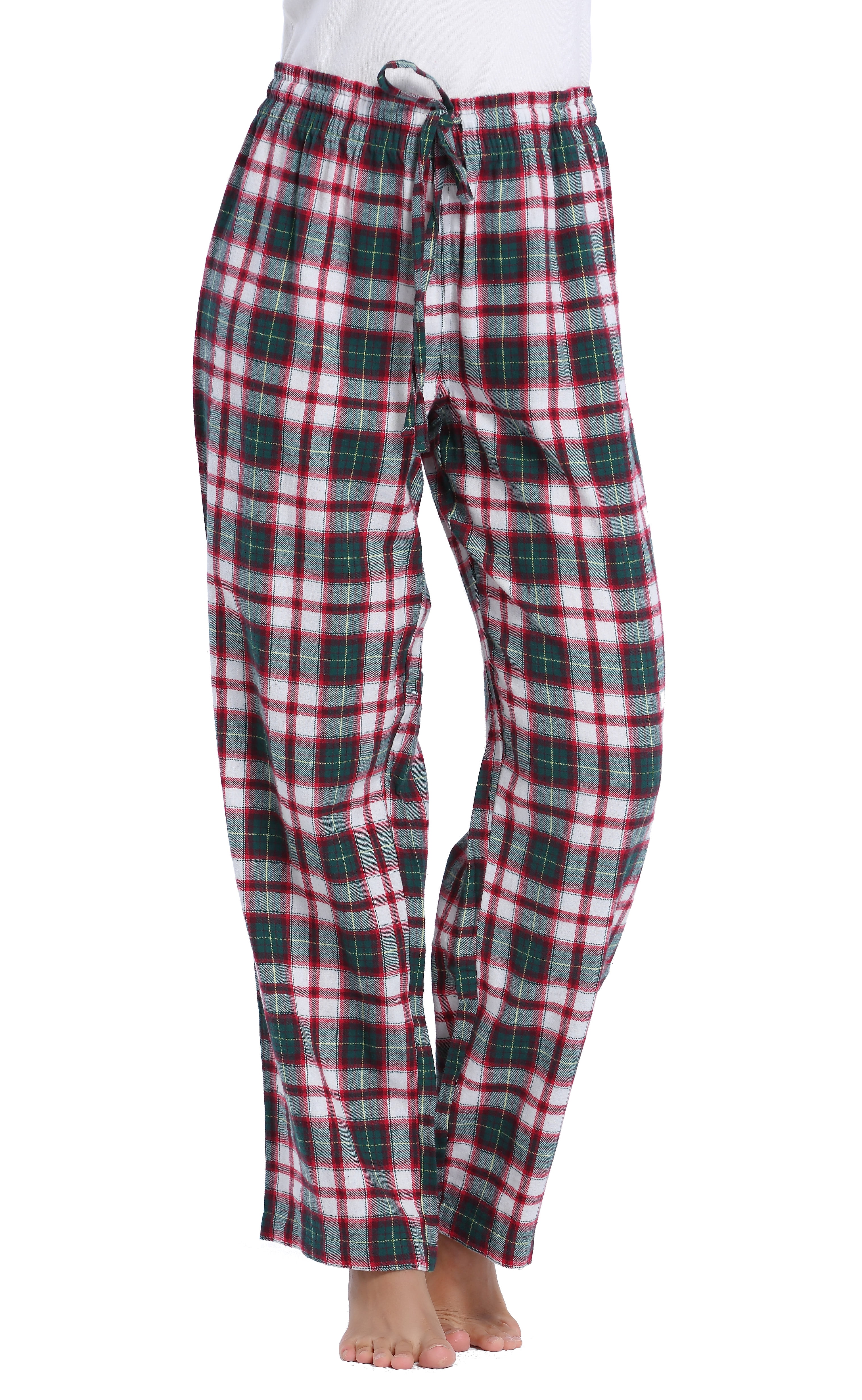 CYZ Women's 100% Cotton Super Soft Flannel Plaid Pajama/Louge Pants ...