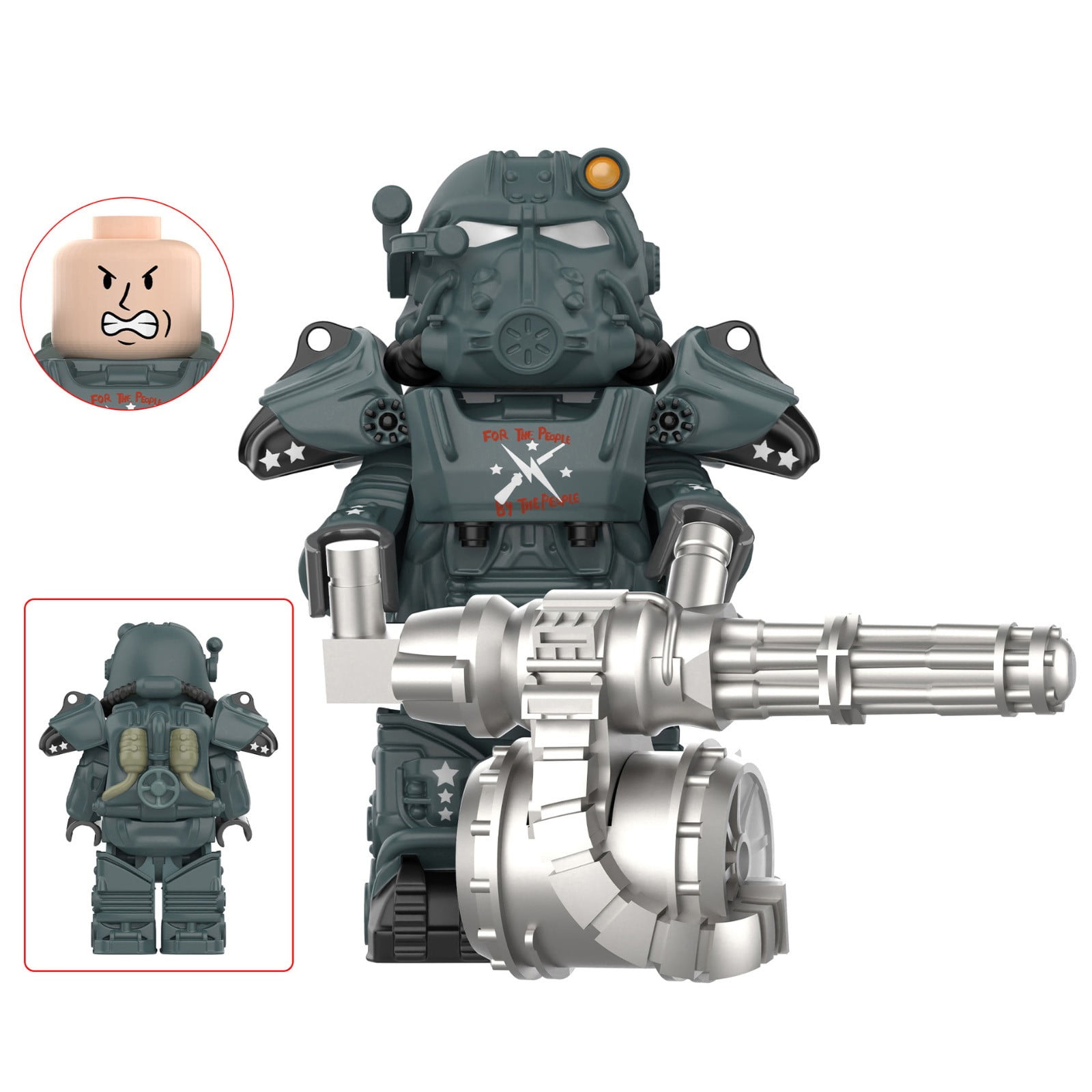 CYZToys Fallout-T60 Power Armor Minifigures Building Block Minifigure ...