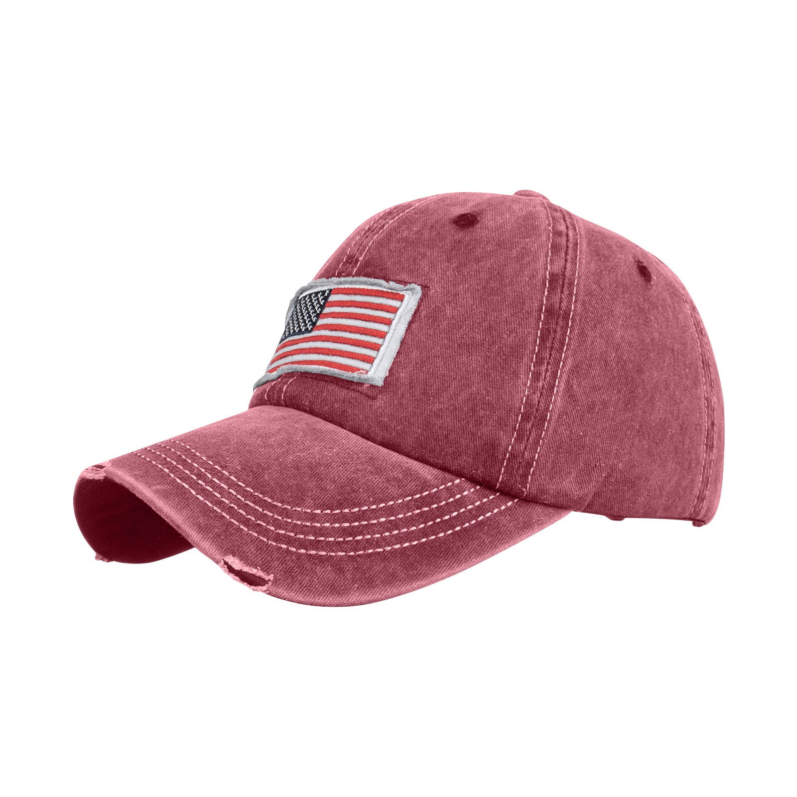American Flag Baseball Cap Unisex,Washed USA Flag Embroidery Dad Hat ...