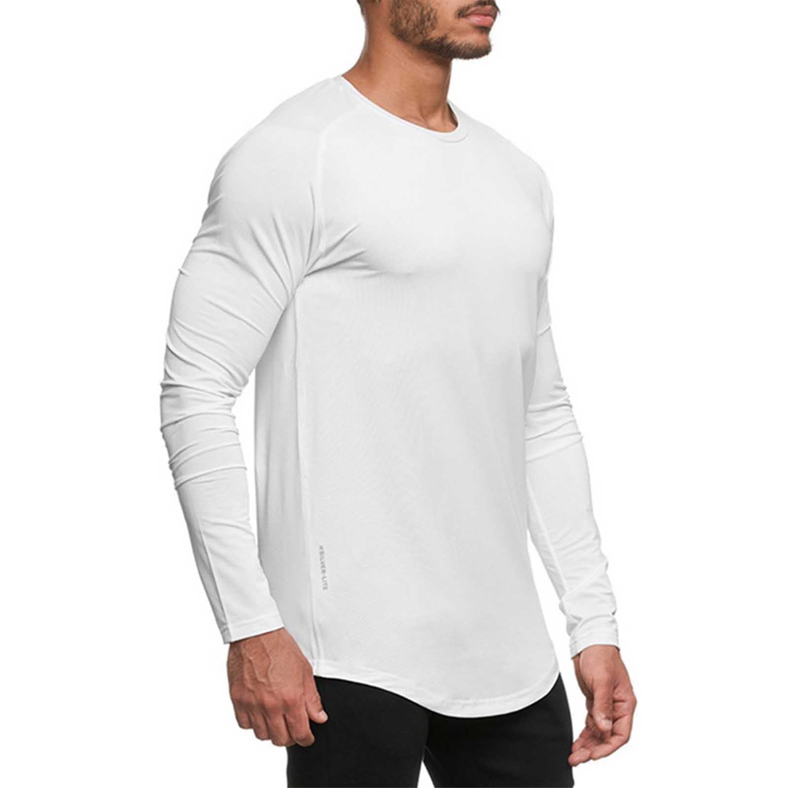 CYiJun Men's Active Casual Long Sleeve Shirts Lightweight Dry Fit ...