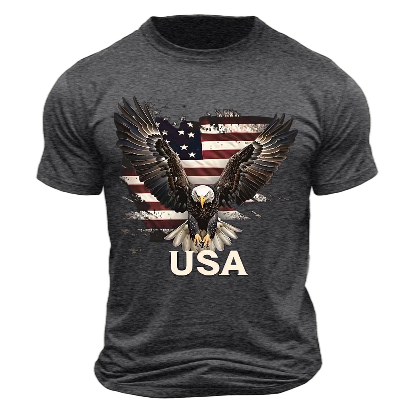 CYiJun Mens American USA Flag Patriotic T Shirts 4th of July Shirts US ...