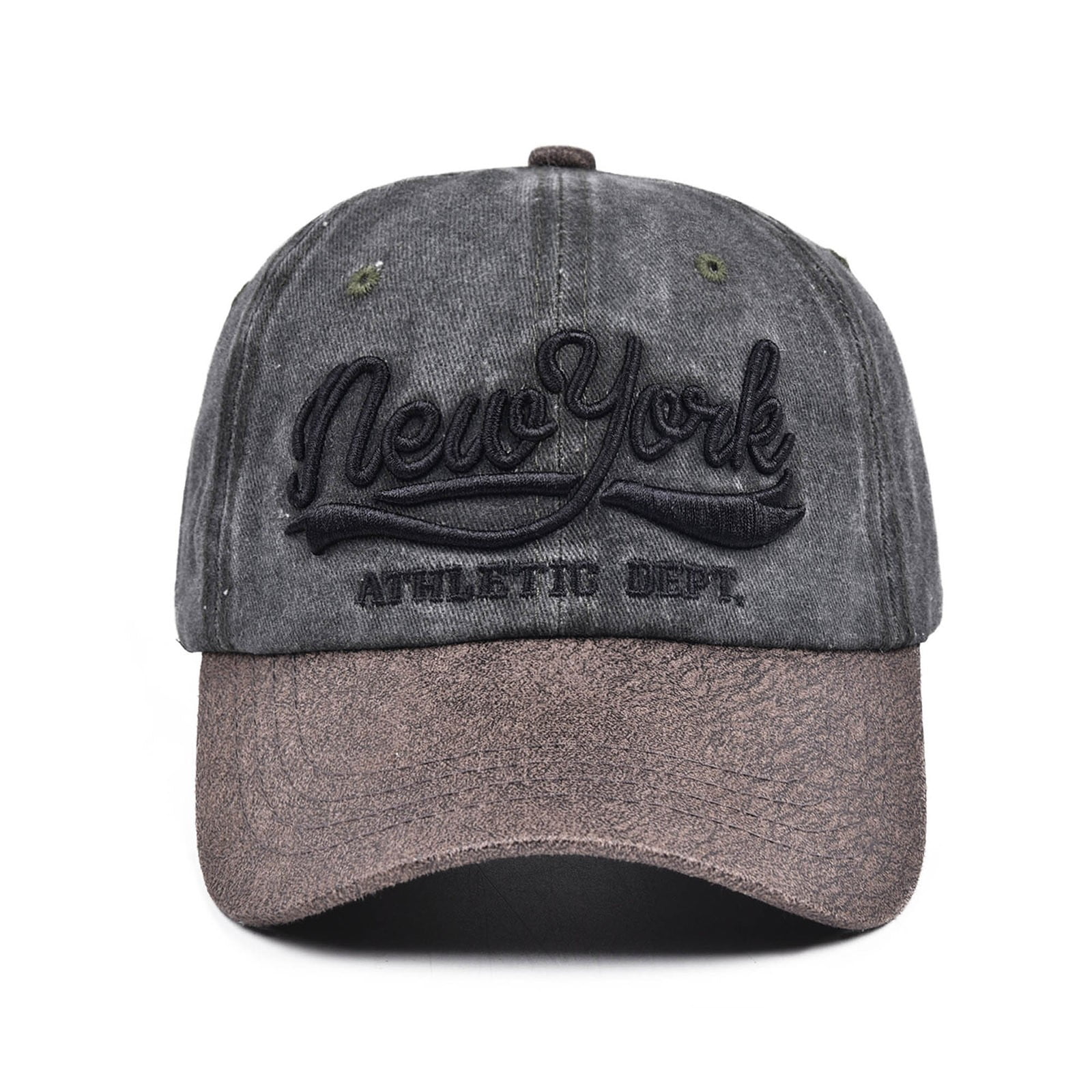 New York Alphabet Embroidery Baseball Cap – Adjustable Washed Hat for ...
