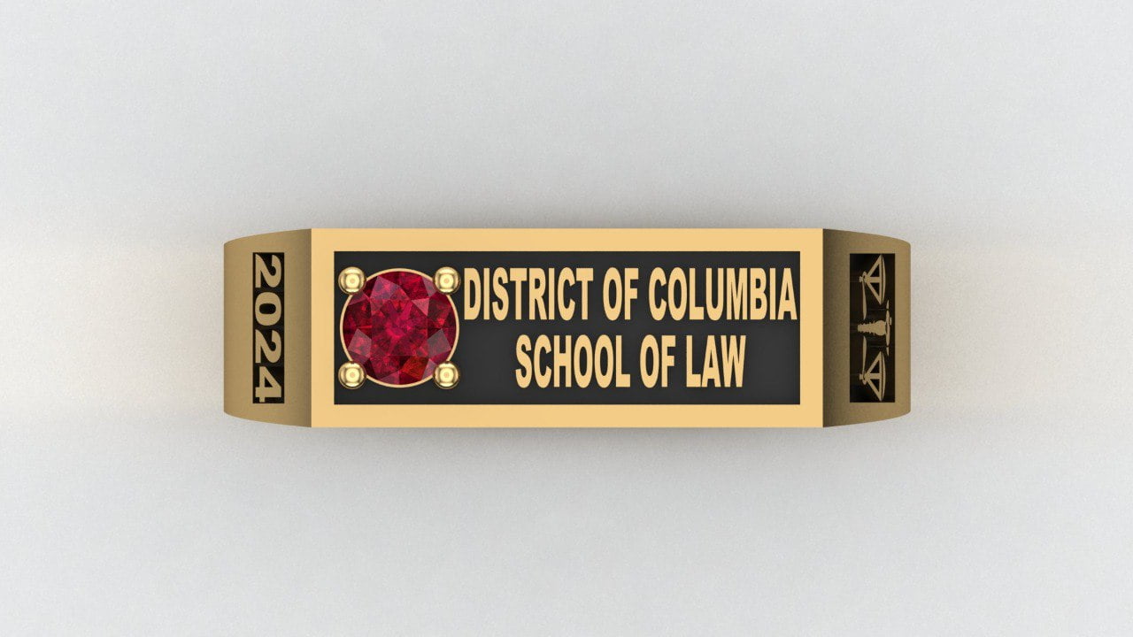 CZ Round Gemstone High School Class Ring Band , Graduation Ring For Her ...