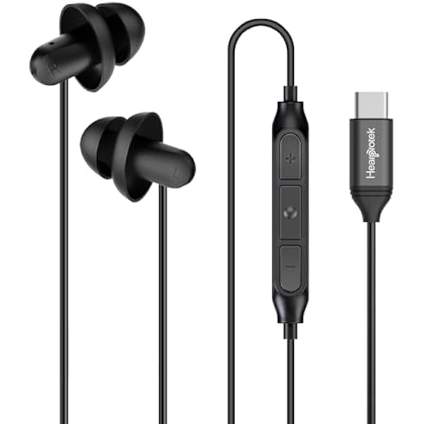 CZ Sleep Earbuds, USB C Earphones Headphones with Microphone-Silicone ...