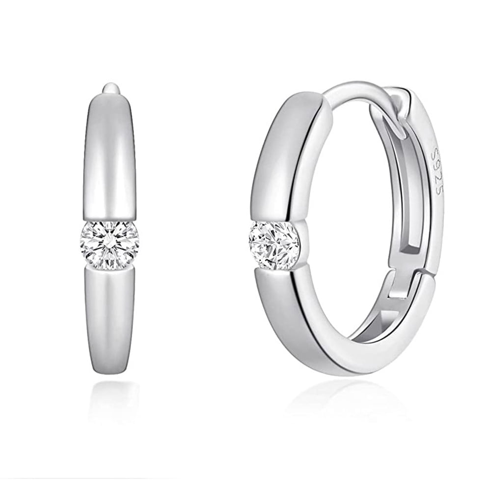 Elegant Silver Small Hoop Earrings Images