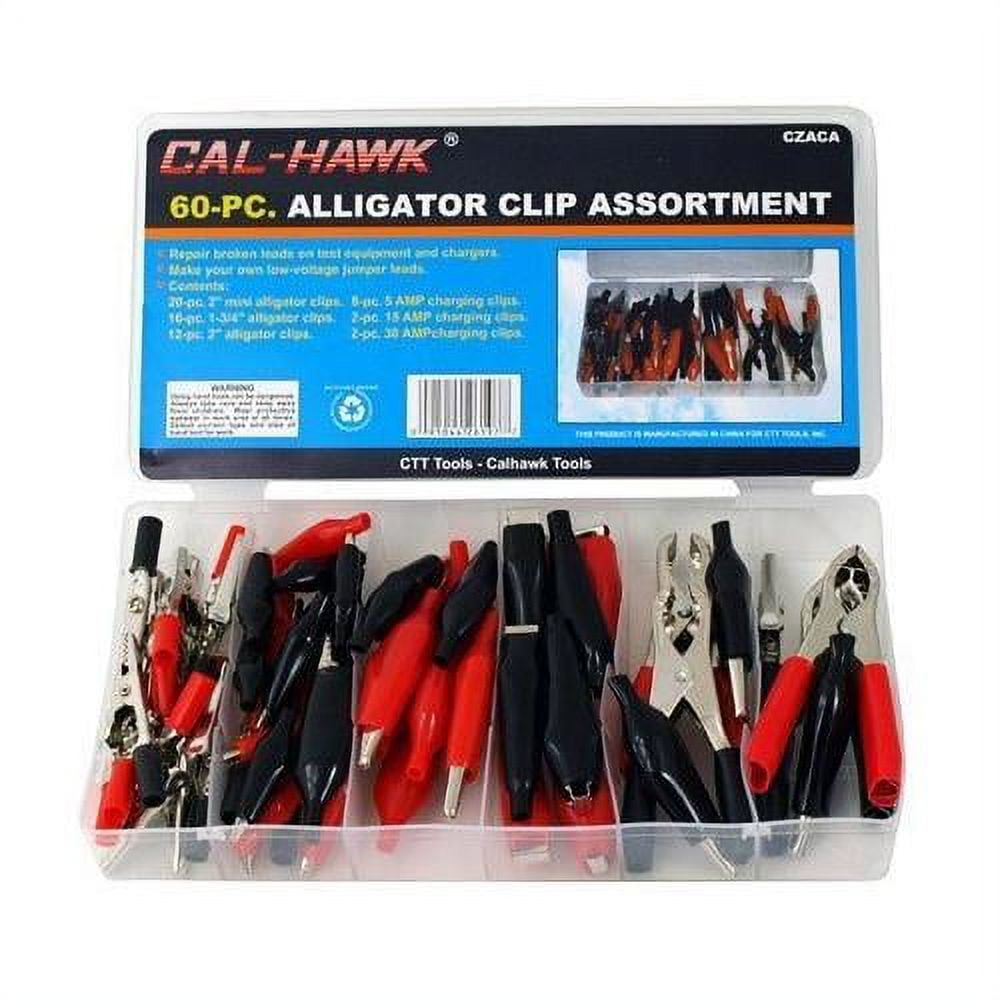 CZACA 60pc Alligator Clip & Clamp Assortment Set by CTT, Ideal for ...