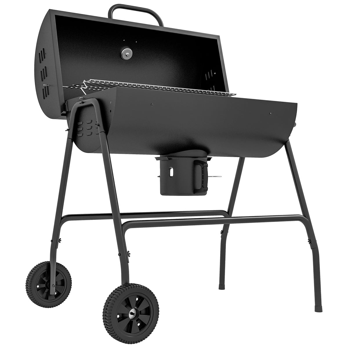 CZBZ Charcoal Grill Outdoor BBQ Grill, Barrel Charcoal Grills with ...