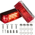 CZC AUTO 12V LED Low Profile Submersible Rectangular Trailer Tail Light ...