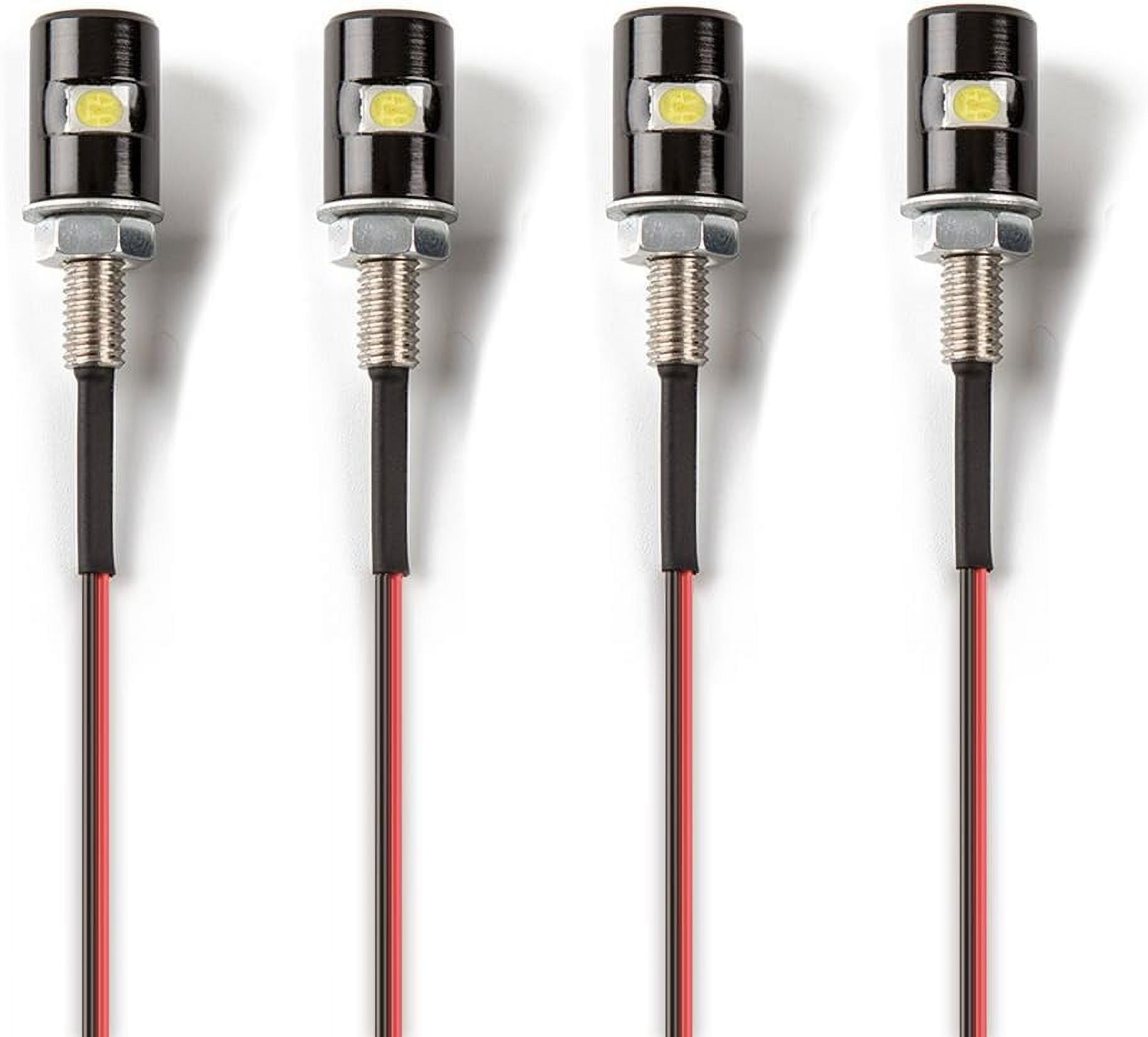 CZC AUTO Aluminium Lighted License Plate Bolts White Waterproof LED ...