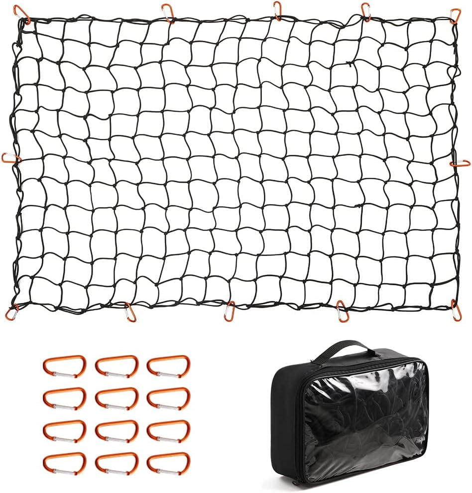 CZC AUTO Bungee Truck Cargo Net 4x6Ft Stretches to 8x12Ft for Pickup ...