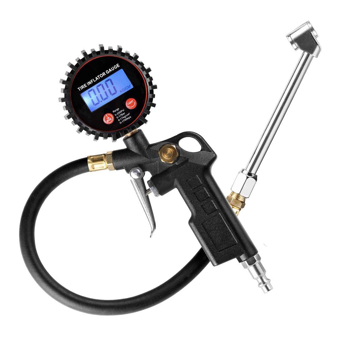 CZC AUTO Digital Tire Inflator with Pressure Gauge 250 PSI Air Chuck ...