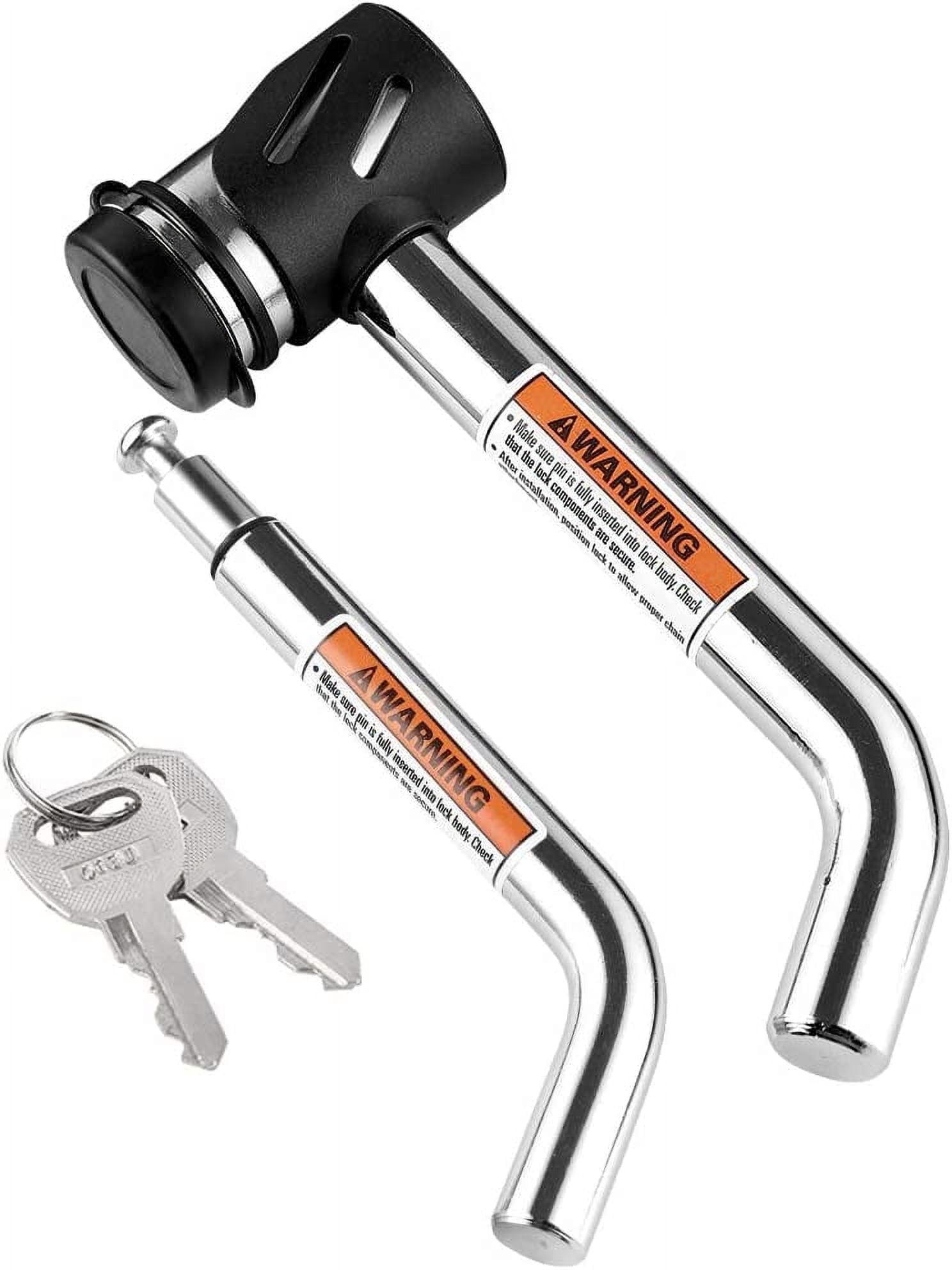 CZC AUTO Dual Bent Pin Receiver Lock 1/2" and 5/8" Dia for Class I II ...