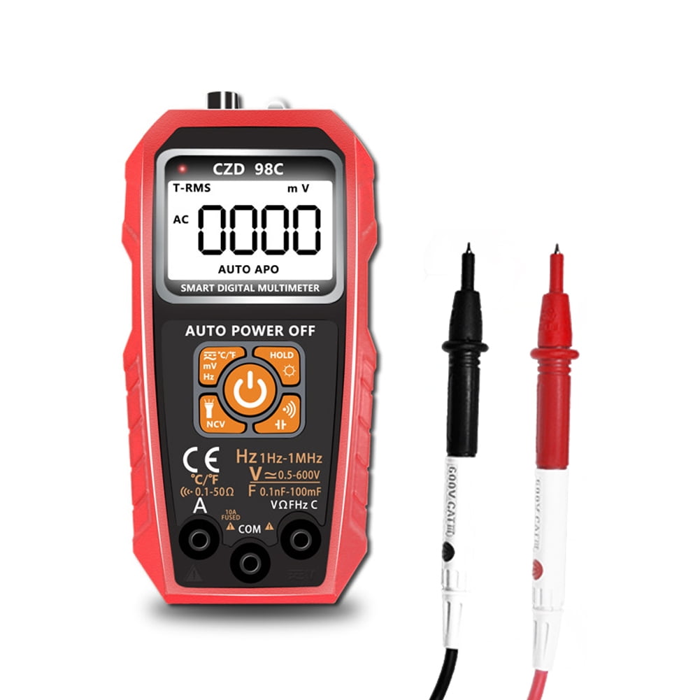 CZD98C Large LCD Display Screen Digital Intelligent Portable Multimeter ...