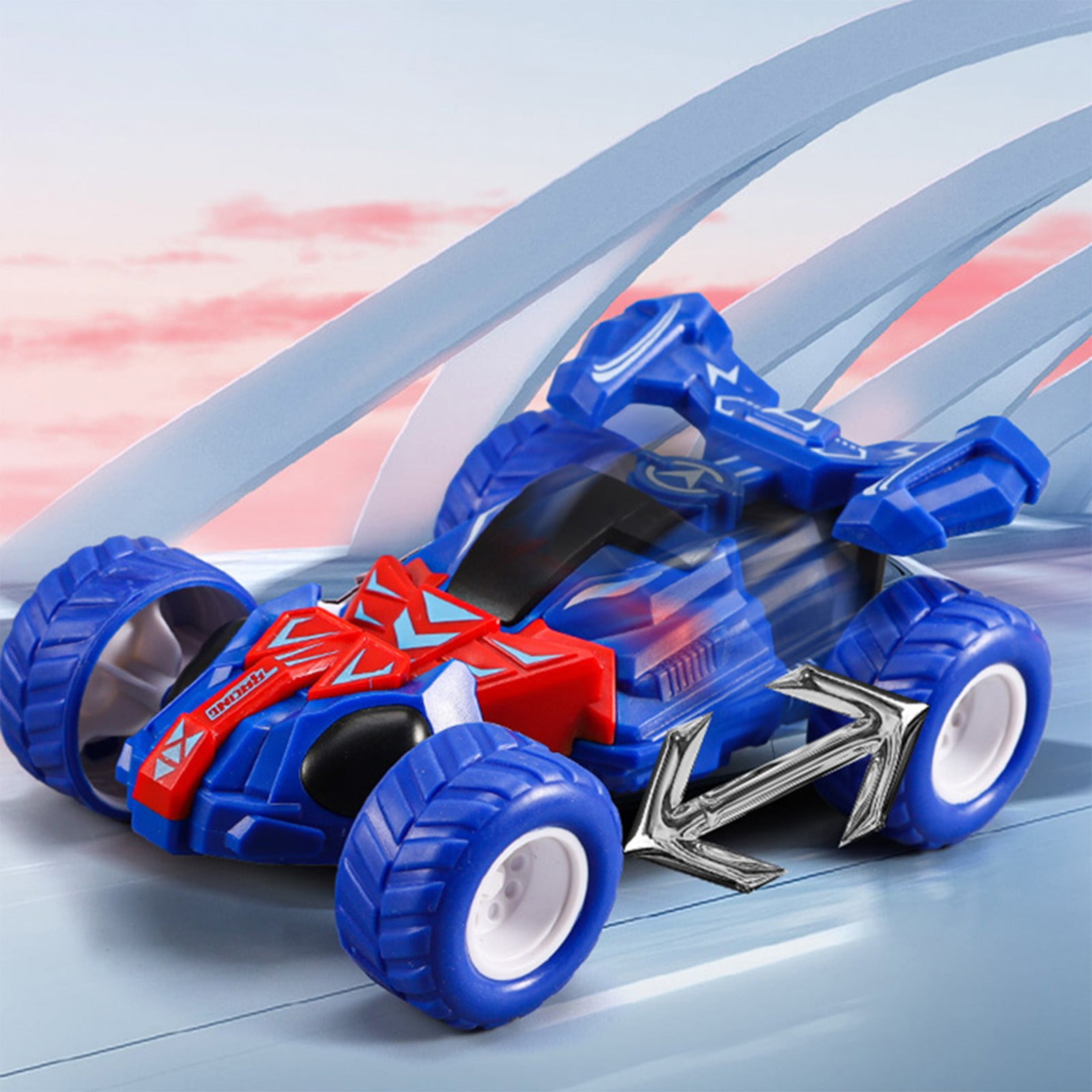 CZESTPYAKE RC Stunt Car Remote Control Cars with Lights Rotating Double ...