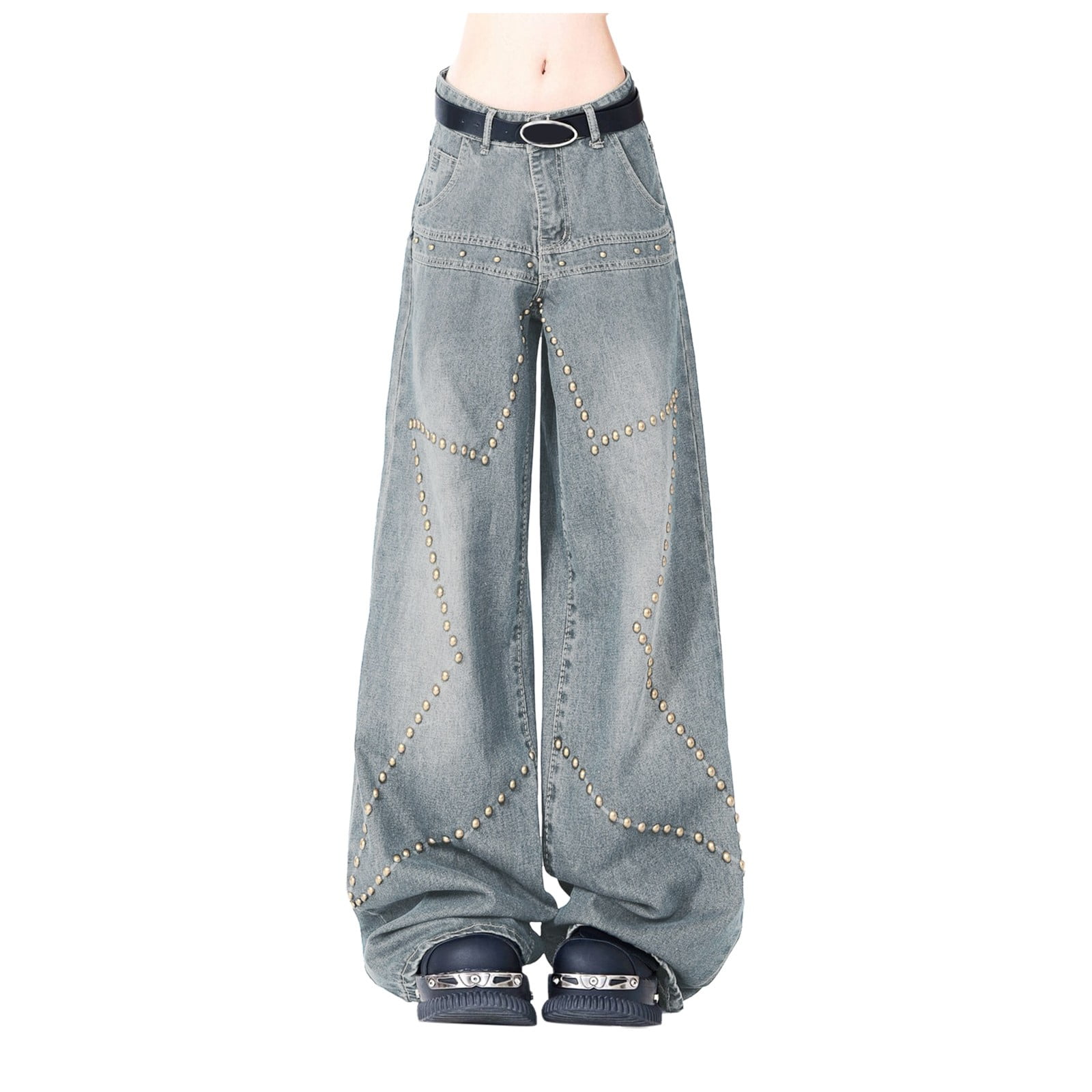 CZHGKM Casual Outfits for Women Women's Vintage Star Spicy Girl Loose ...