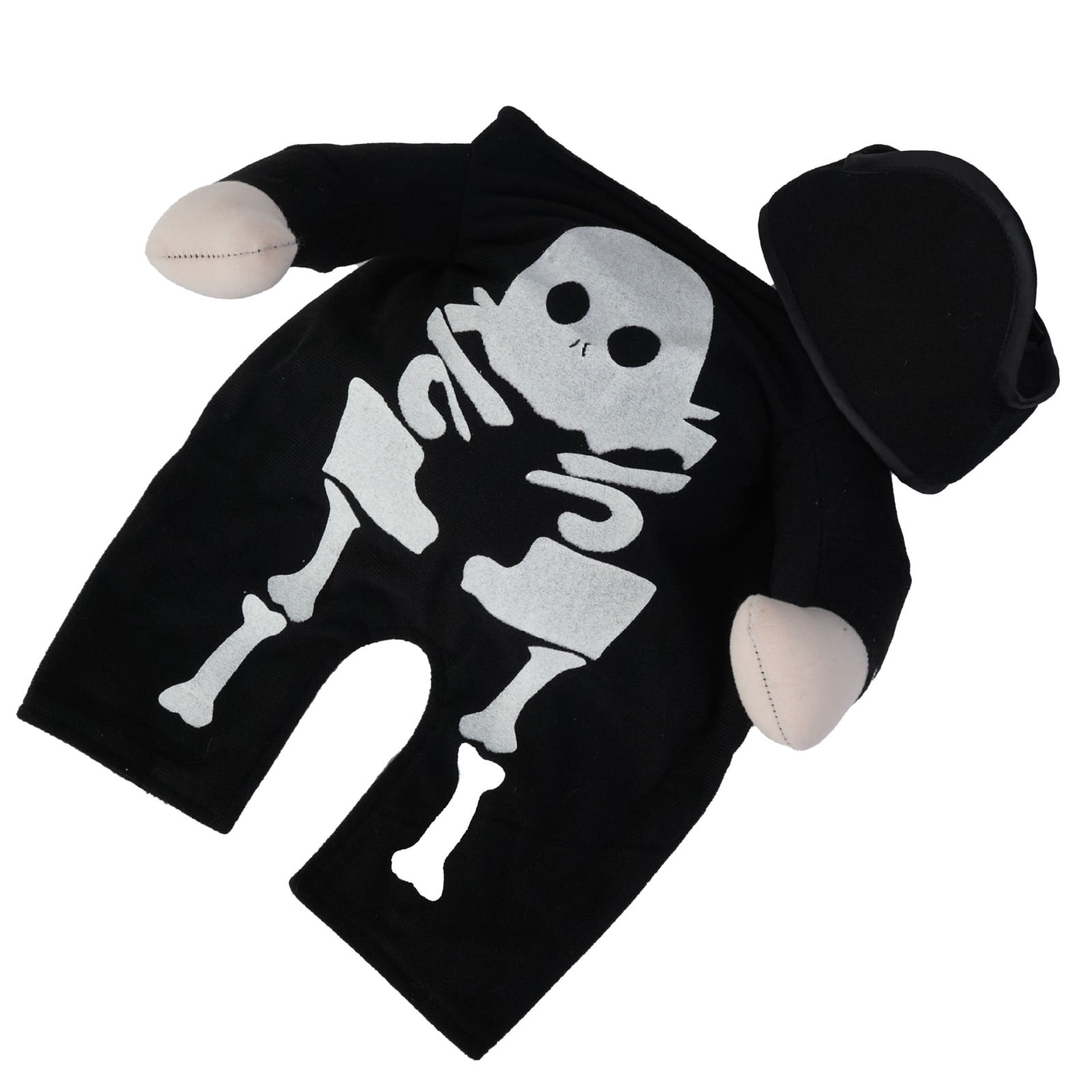 CZHGKM Glow Skeleton Pet Halloween Matching Outfit - Walmart.com