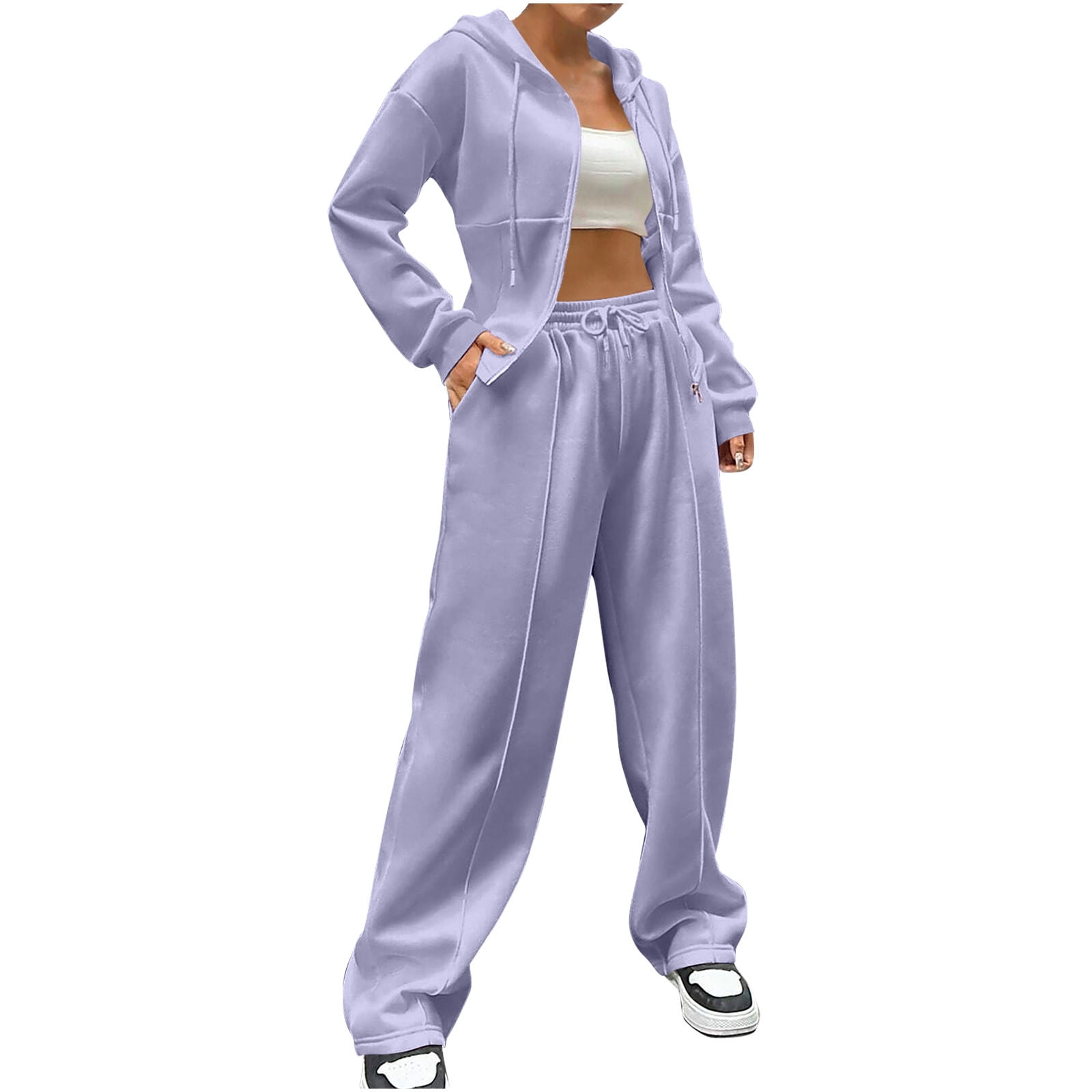 CZHJS Sweatpants Sets for Women Sweatshirt Jogger Pants 2 Piece r ...