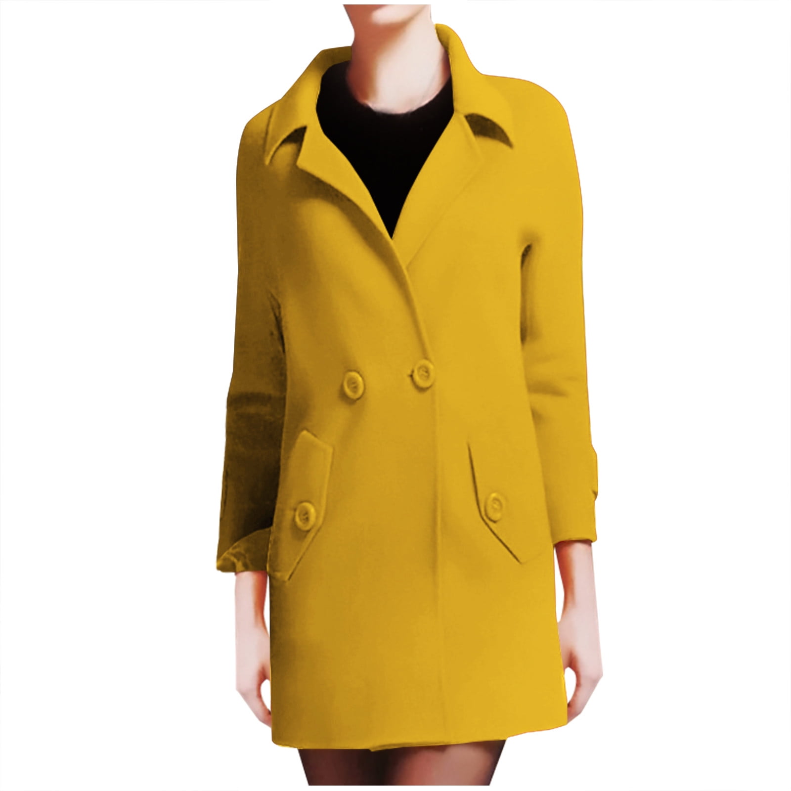 Black of Friday Deals CZHJS Women's Lady Casual Jackets Fleece Lined ...