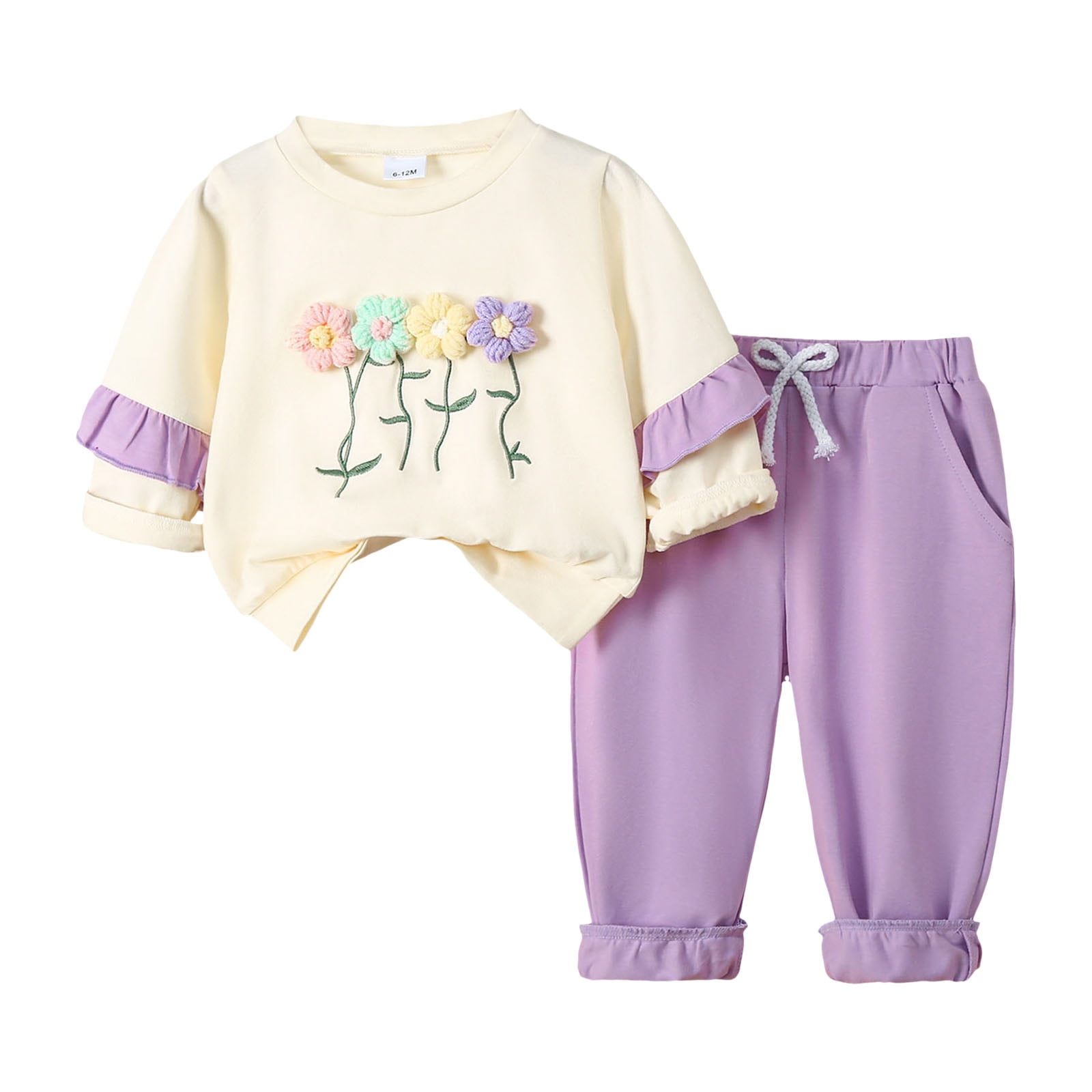 CZHQWE Girls Outfits Girl Clothes 2T Girl Clothes Newborn Infant Outfits Pants Cute Sets For ...