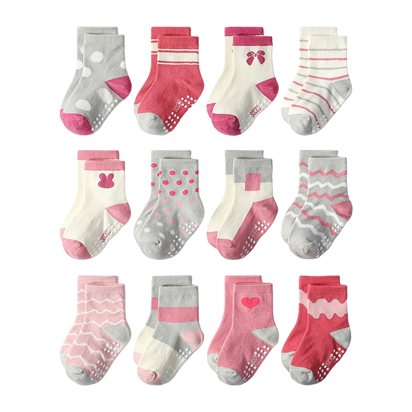 CZHQWE Kids Socks Kids Socks 4-6 Years Boys Toddler Grip Socks Non Slip ...