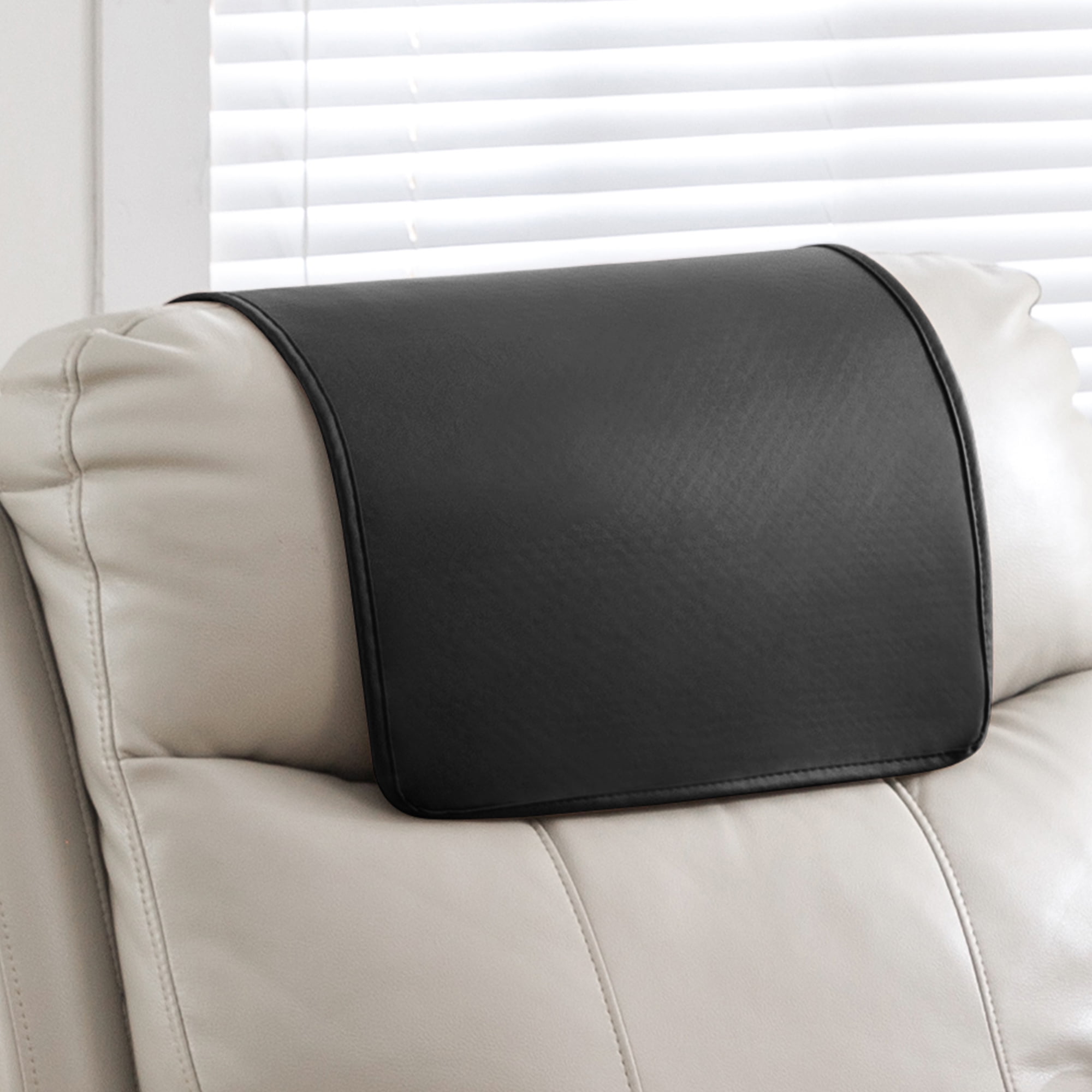 CZL Faux Leather Headrest Cover for Recliner Chair & Couch, Waterproof Headrest Protector for ...