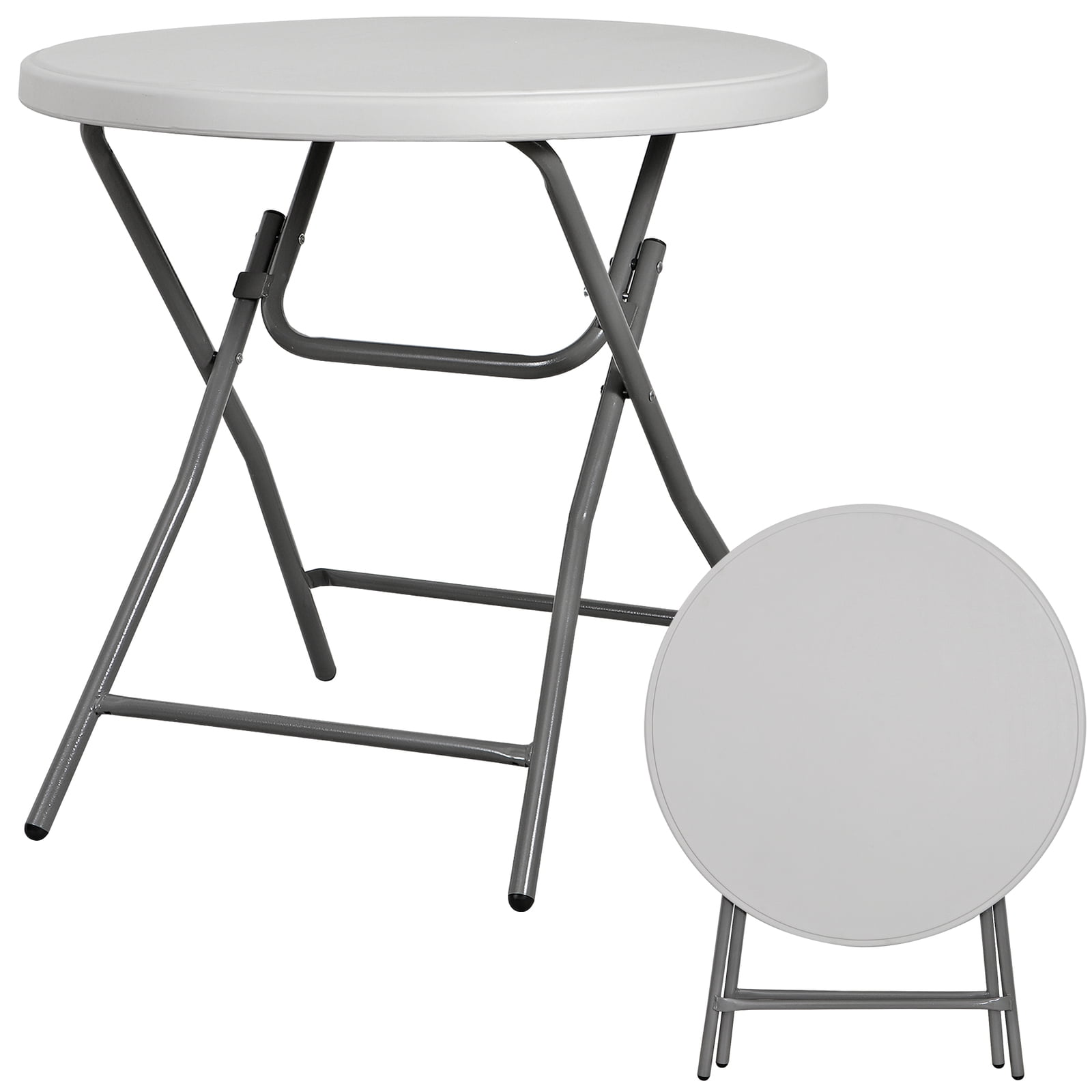 CZMDZH Cocktail Table, Indoor Outdoor Portable High Top Table, Plastic ...