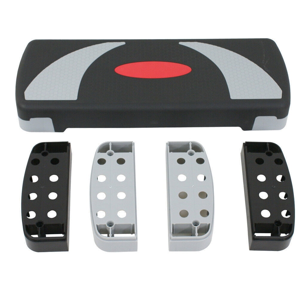 CZMDZH Exercise Aerobic Step Platform, Adjustable Fitness Stepper with ...