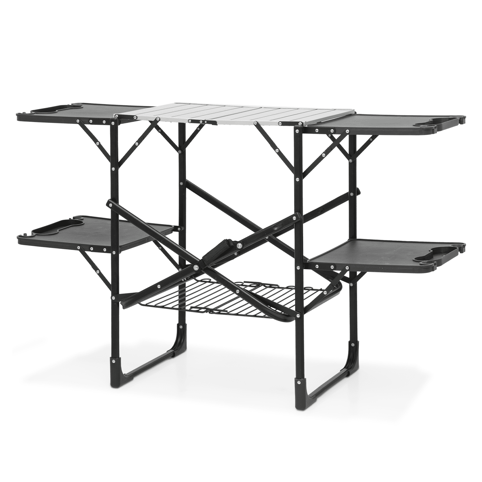 CZMDZH Fold Cook Station | Portable Folding Kitchen Table with a Heat ...
