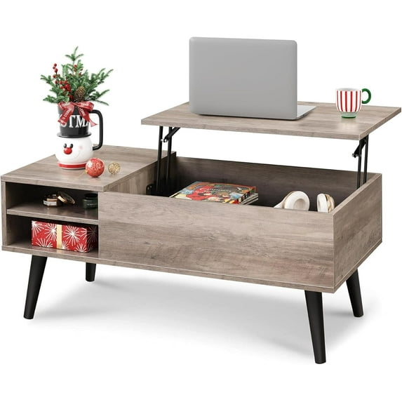 CZMDZH Lift Top Coffee Table for Living Room,Small Coffee Table with ...