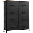 CZMDZH Tall Fabric Dresser with 8 Drawers, Storage Tower with Fabric ...