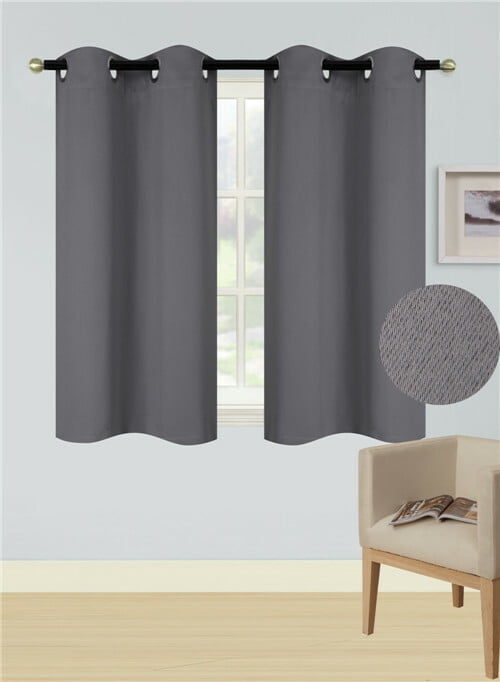 CZMJY 100% Blackout Insulate Thermal Short Panels Window Curtain Heat ...