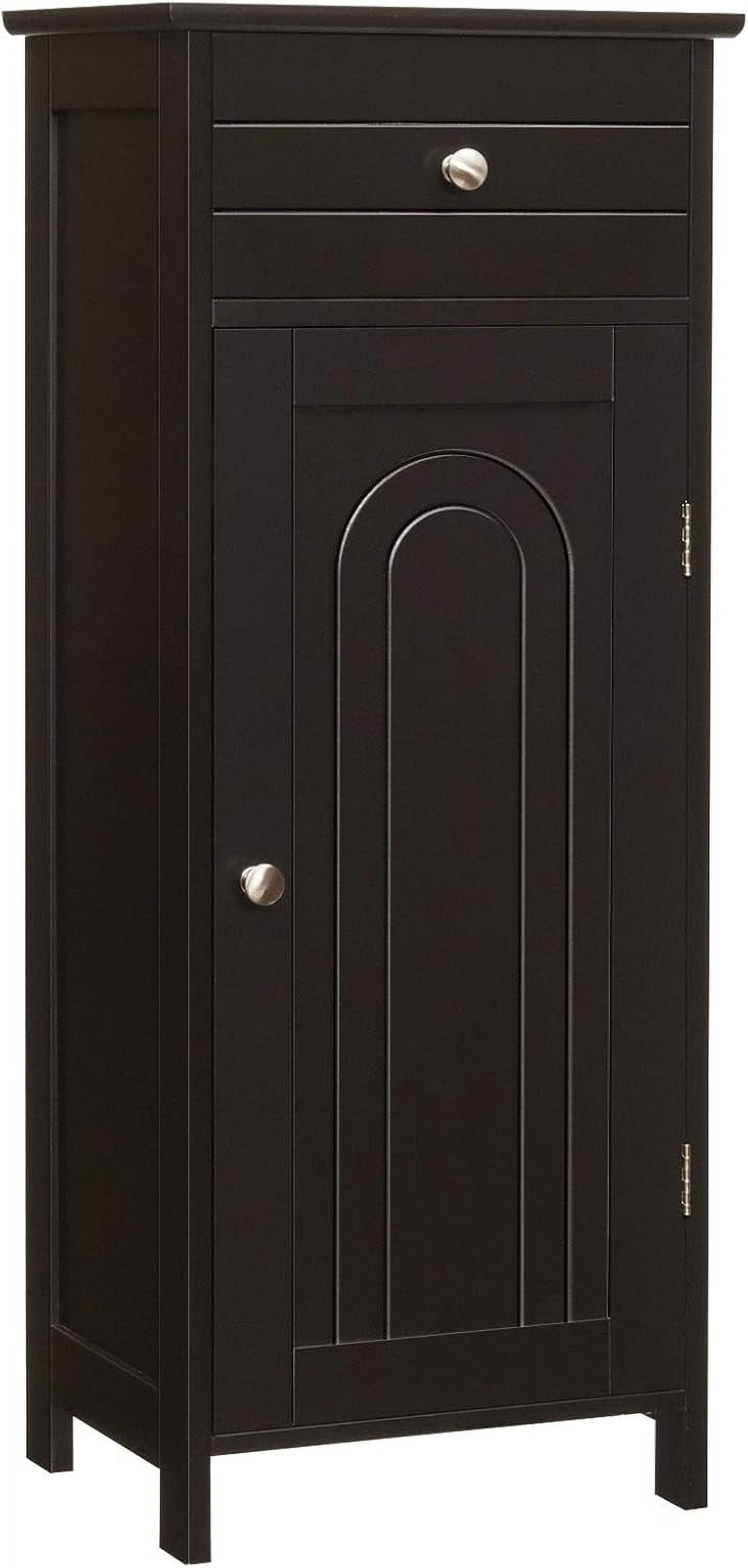 CZMJY Bathroom Floor Cabinet, Wooden Side Storage Cabinet, Freestanding ...