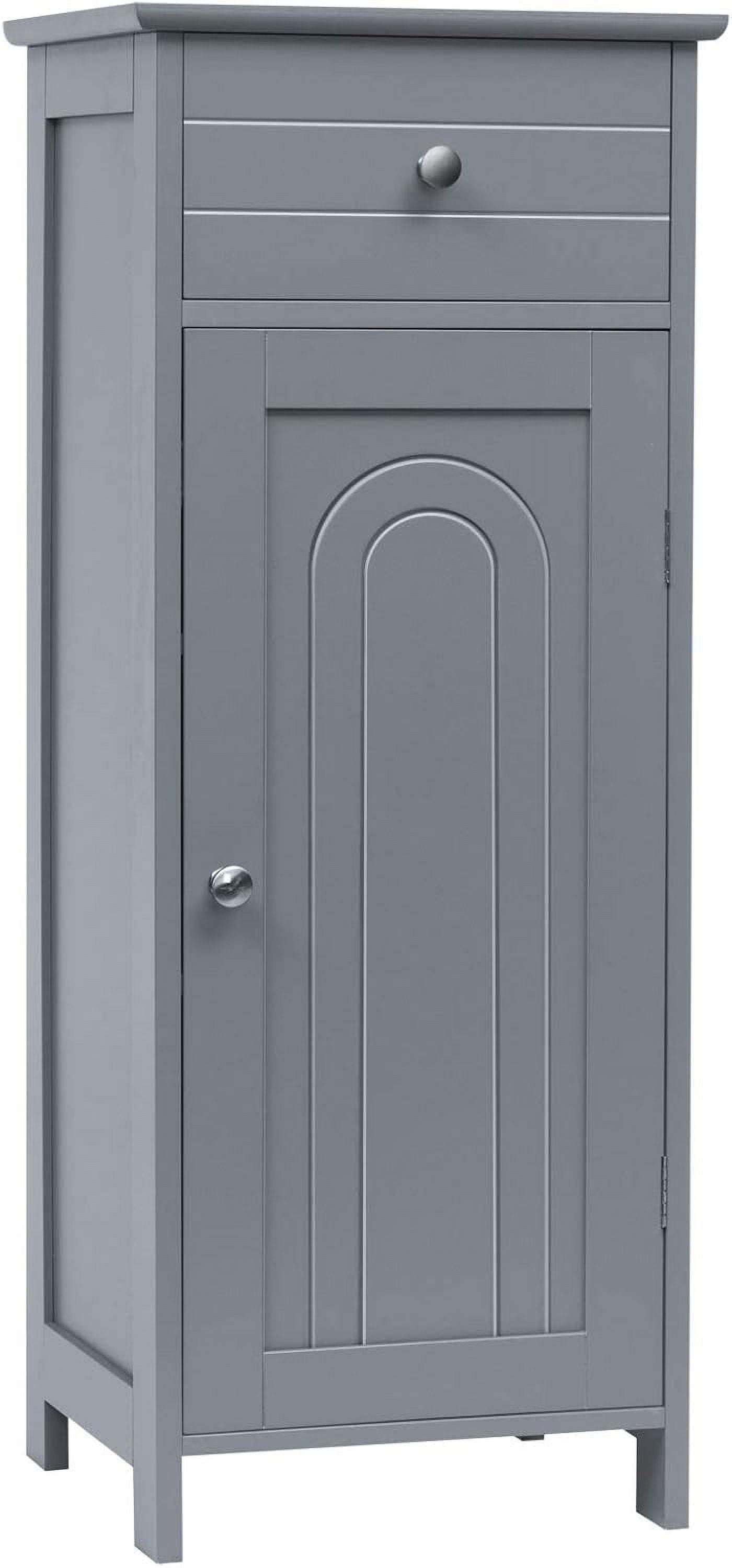 CZMJY Bathroom Floor Cabinet, Wooden Side Storage Cabinet, Freestanding ...