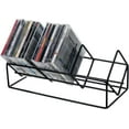 CZMJY Black Metal Wire Tabletop Media Organizer Rack Sturdy CD Storage ...