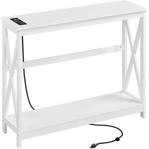 CZMJY Console Table with Power Outlets and USB Ports, Entryway Table ...