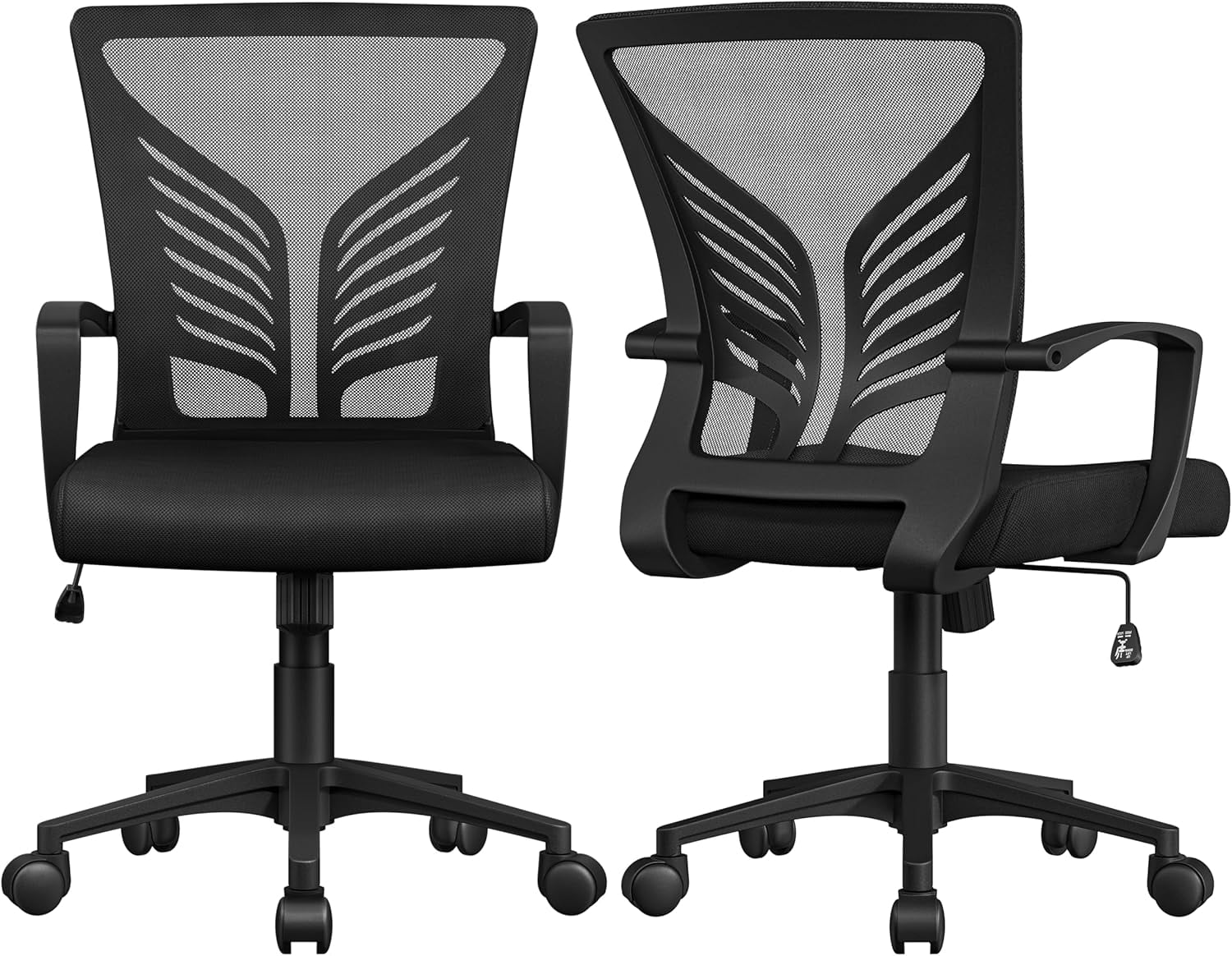CZMJY Mesh Office Chair Swivel Rolling, Adjustable Computer Desk Chairs ...