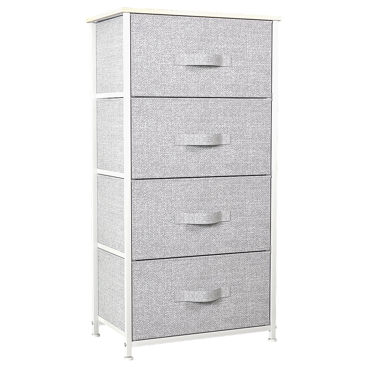 CZMJY Sophisticated Fabric Storage Tower Chest of Drawer Dresser Crafted for Living Rooms ...